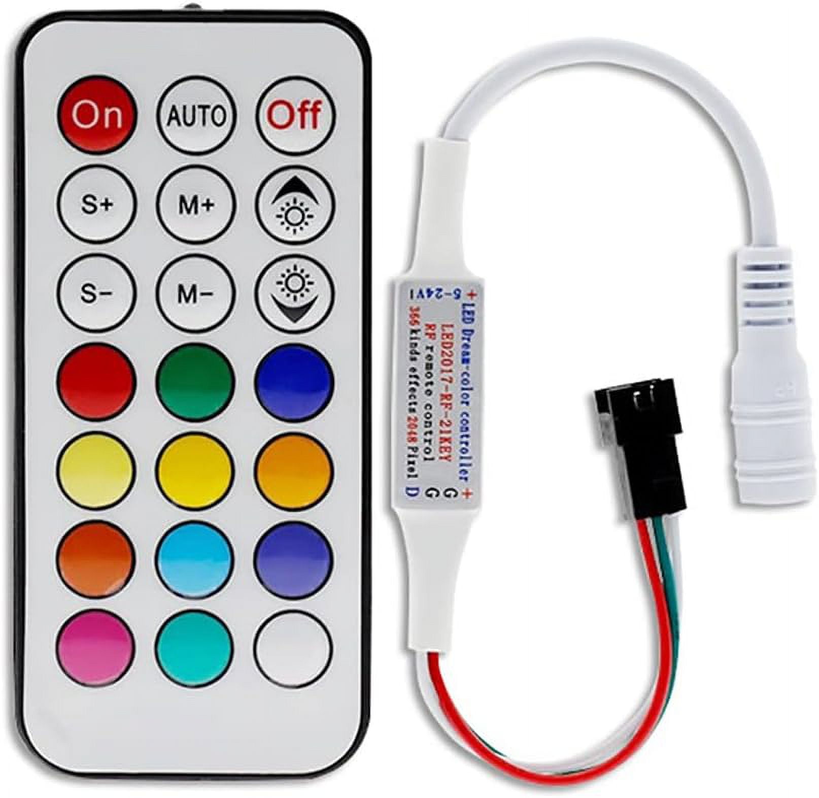 WS2812B Pixel LED Light Strip Controller 366 Mode Conversion 3PIN SM ...