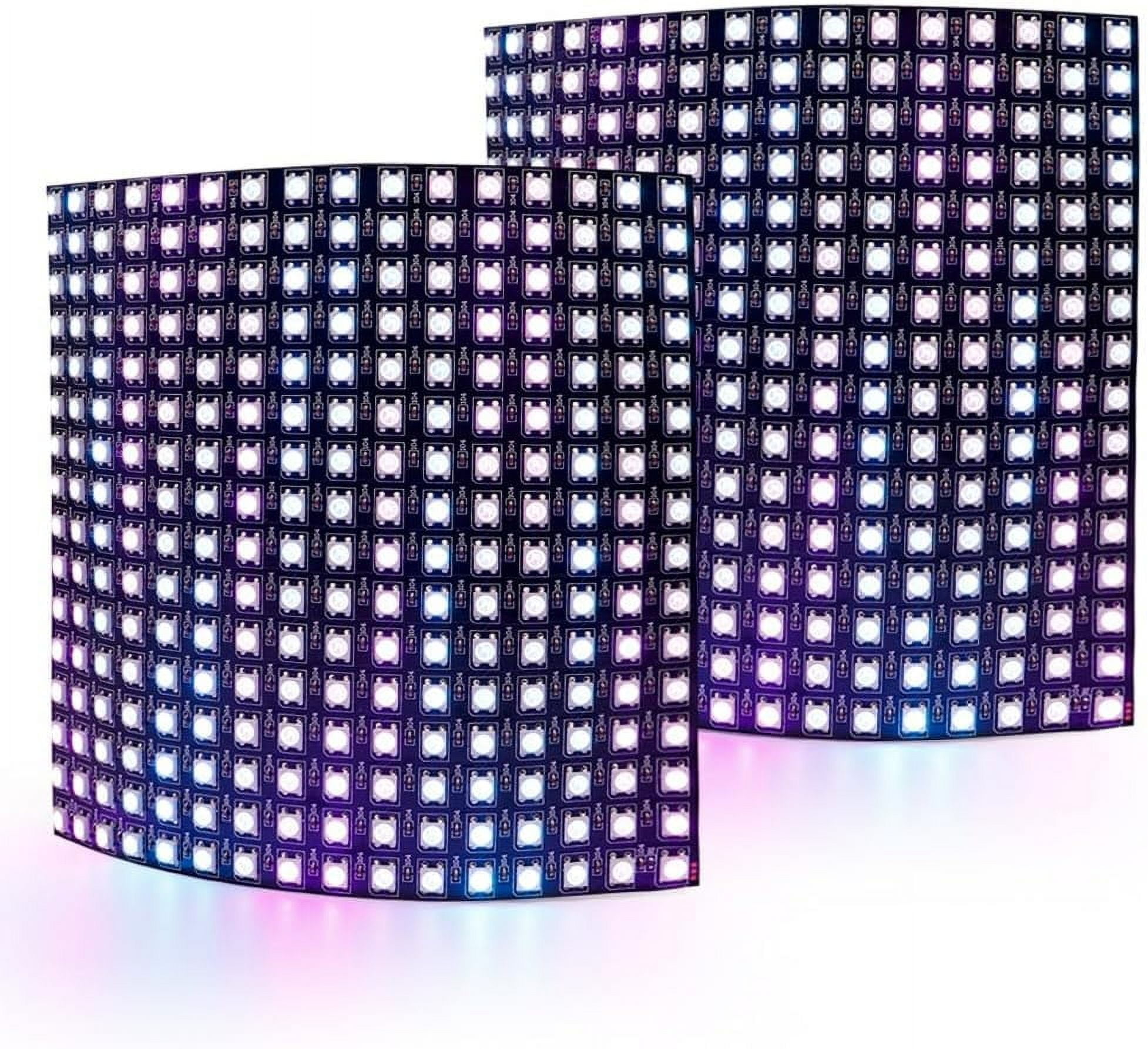 WS2812B RGB LED Digital Flexible Individually Addressable Panel Light WS2812 8X8 16X16 8X32 LED ...