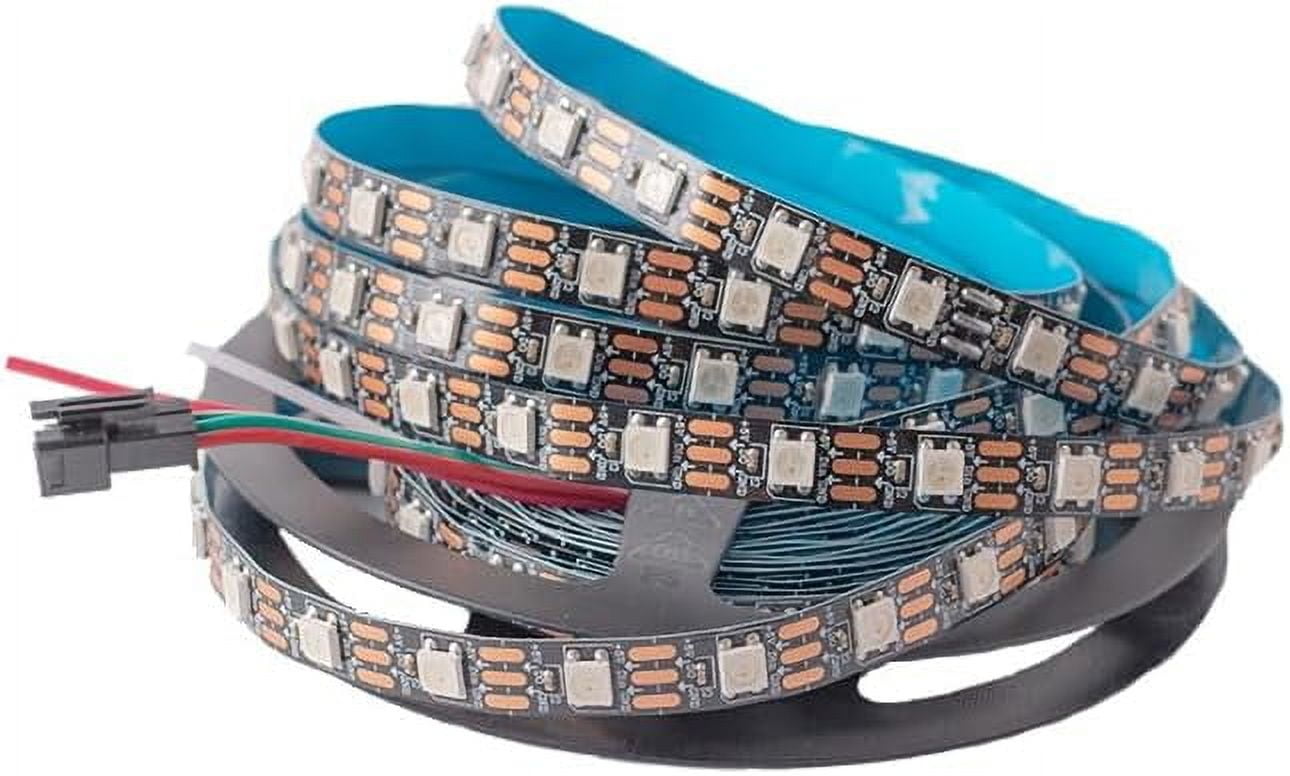 WS2812B RGB LED Strip Individual Addressable Light 16.4FT 60Pixels/m ...