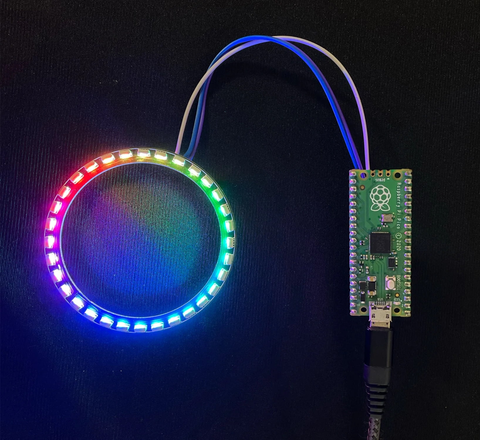 WS2812B Right Angle RGB LED Ring - Walmart.com WS2812B Right Angle RGB LED Ring - Walmart.com