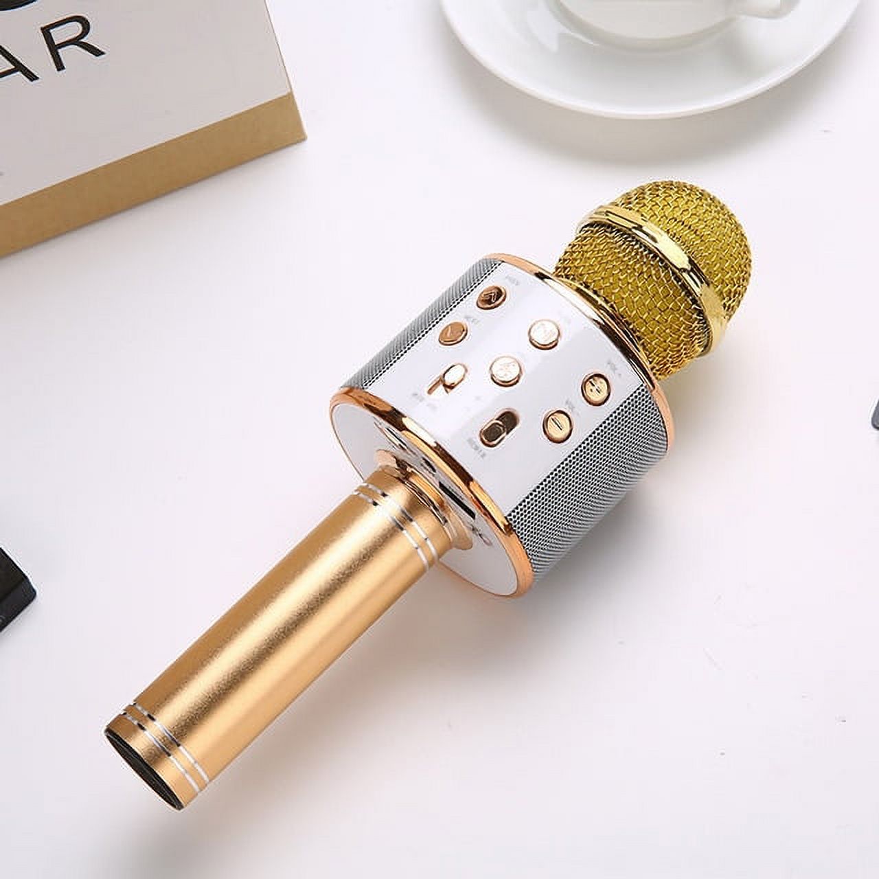 WS858 Microphone for Kids Singing 5 in 1 Wireless Bluetooth Microphone ...