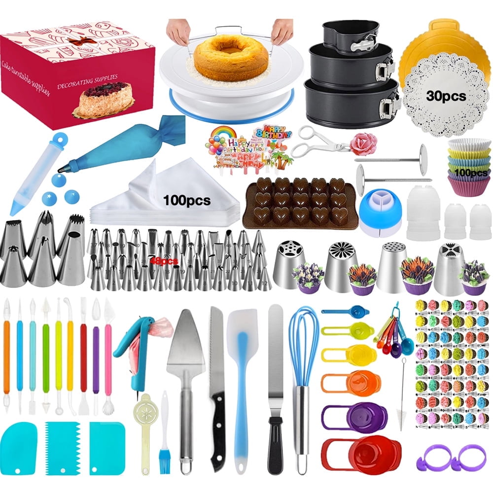 WSBArt 390 Pcs/set Baking Tool Set Cake Decoration Supplies Set 54 ...