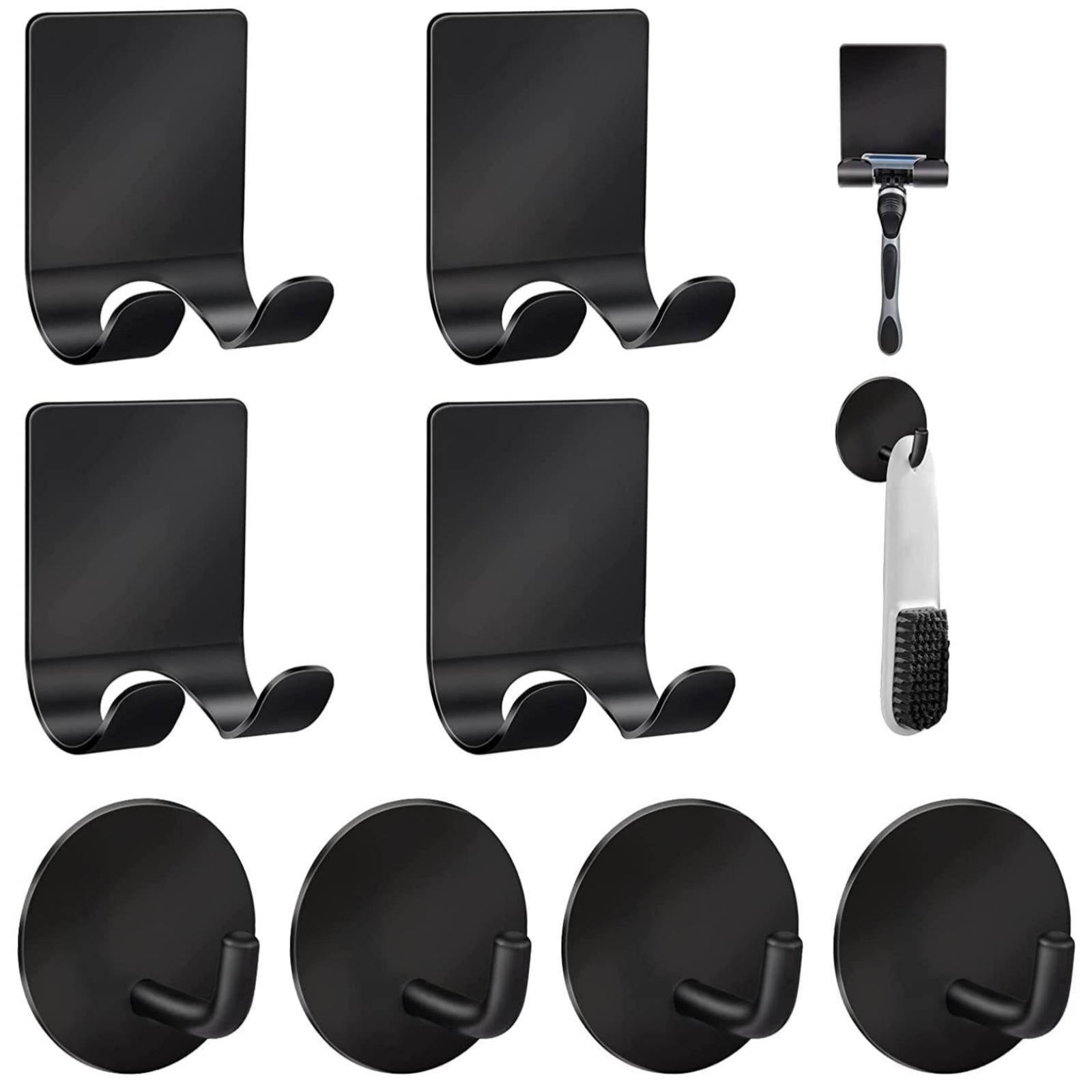 WSBArt Razor Holder for Shower + Adhesive Wall Hooks, 304 Stainless ...