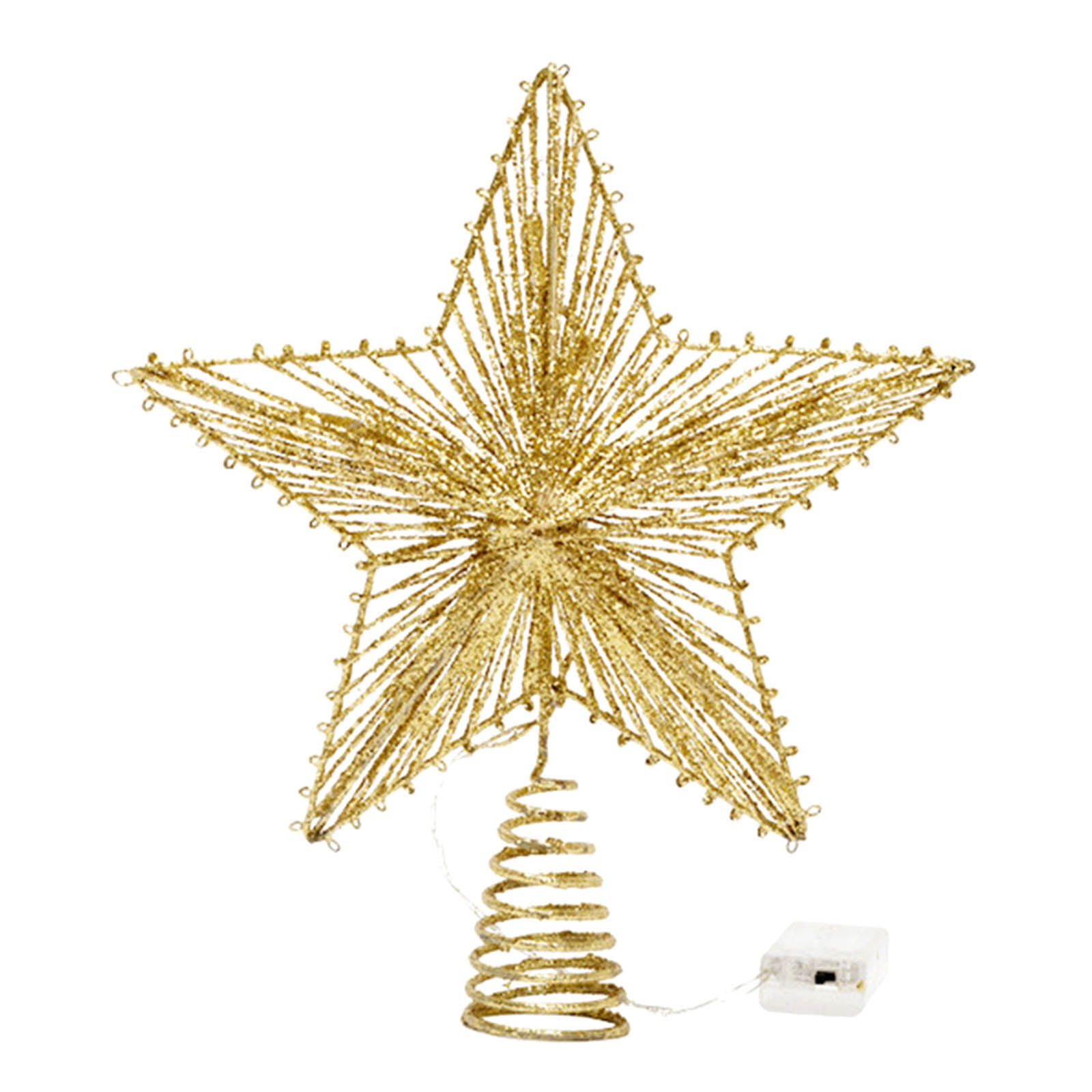 WSBDENLK Christmas Star Tree Topper, Lighted Christmas Tree Topper ...