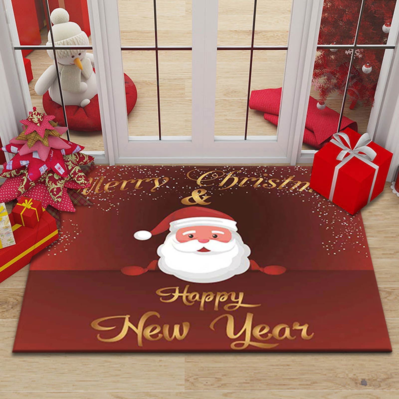 WSBDENLK Clearance Rugs Christmas Letter Door Mats Kitchen Mats Bedroom ...