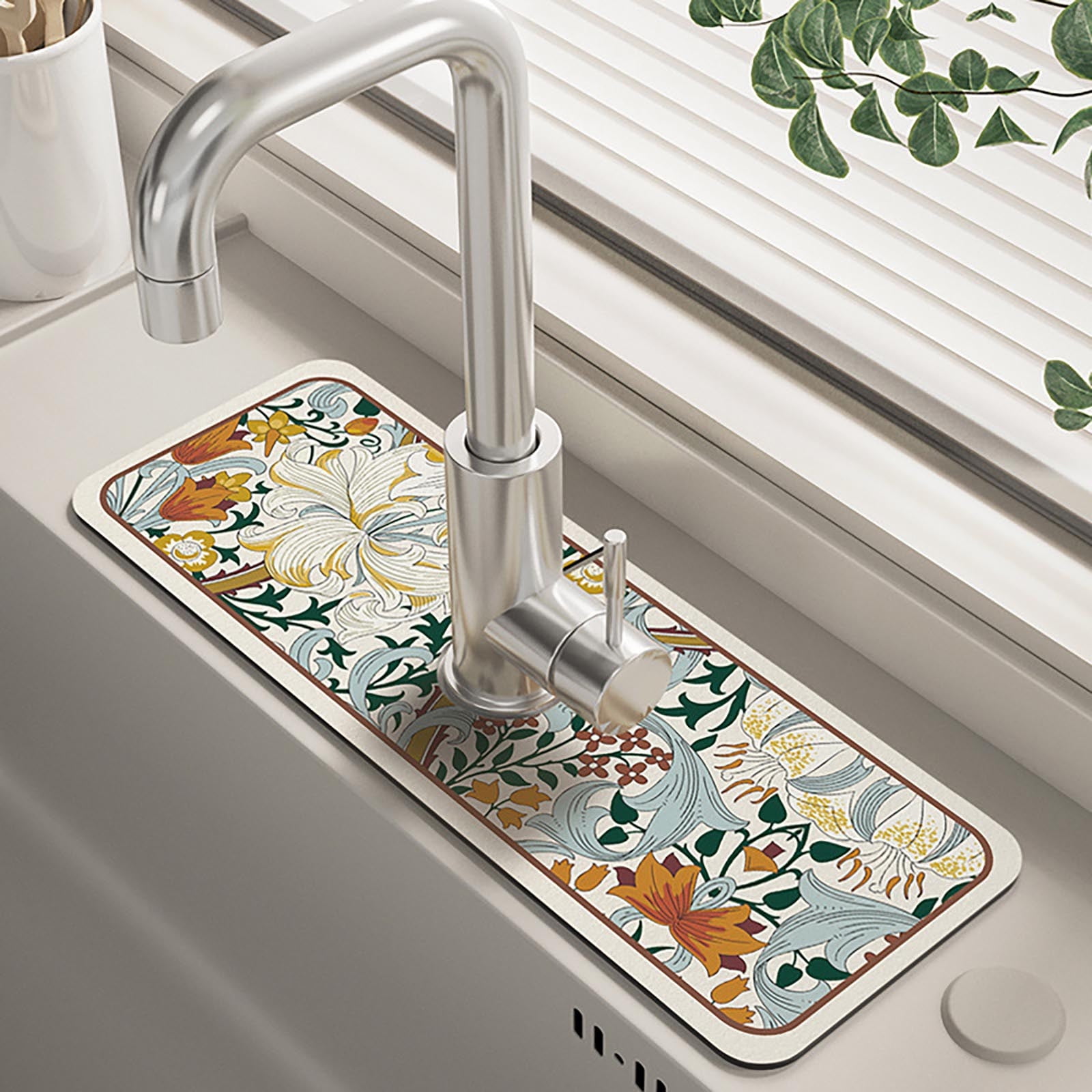 WSBDENLK Faucet Countertop Suction Pad Can Be Cut, Kitchen, Bathroom ...
