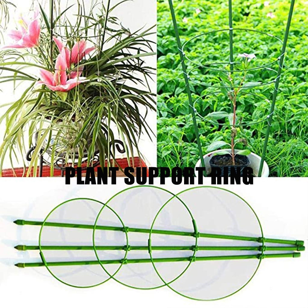 WSBDENLK Plant Support Ring Adjustable Plant Trellises Garden Basket ...
