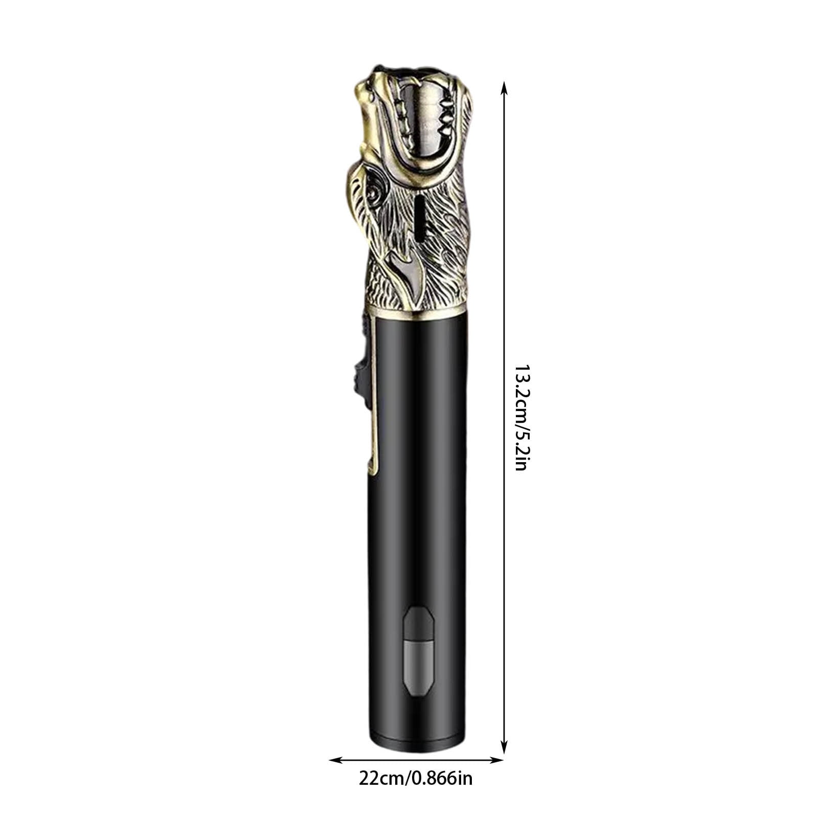 WSBDENLK Refillable Wolf Head Relief Carving Design Windproof Metal ...