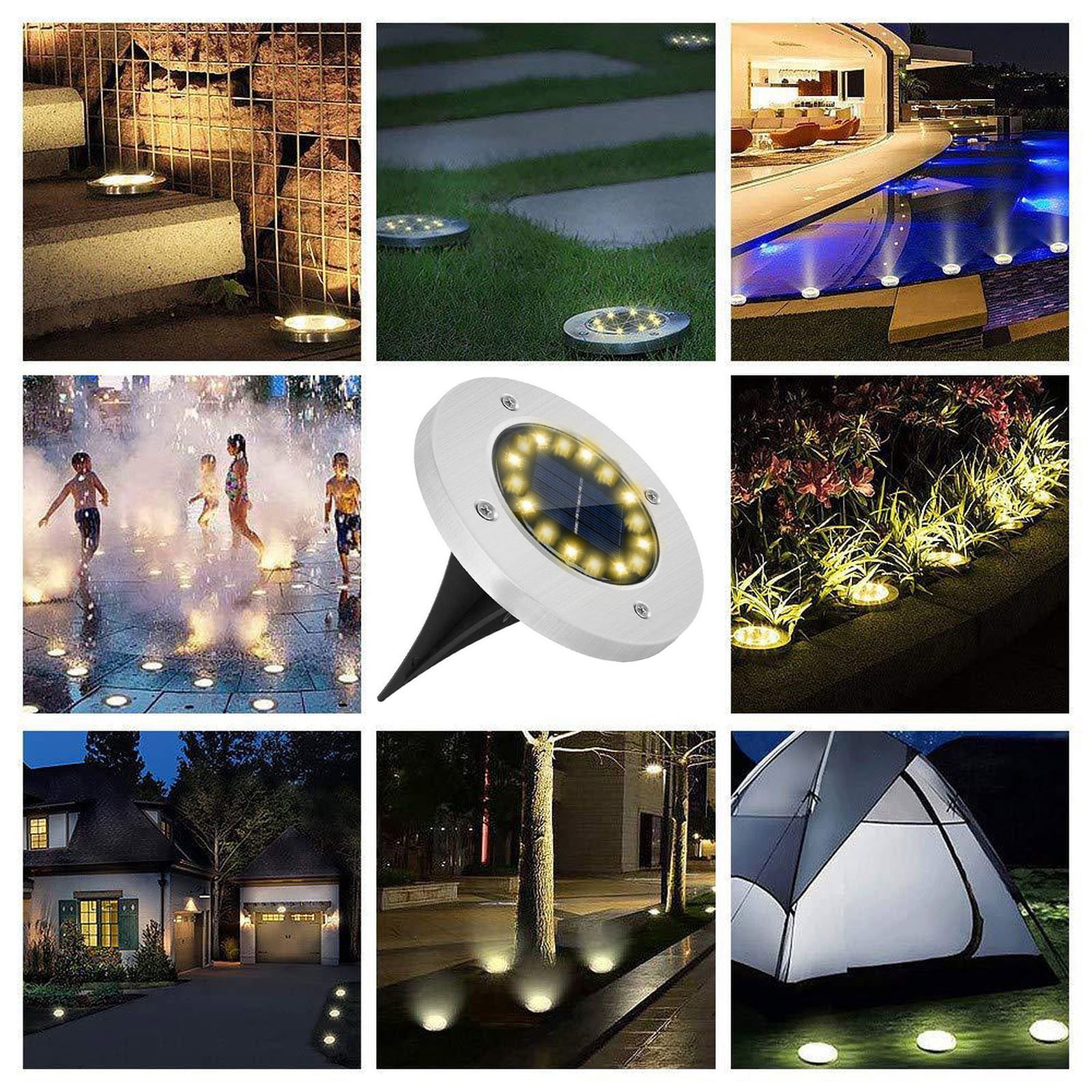 WSBDENLK Solar Multicolor LED Landscape & Walkway Light - Walmart.com