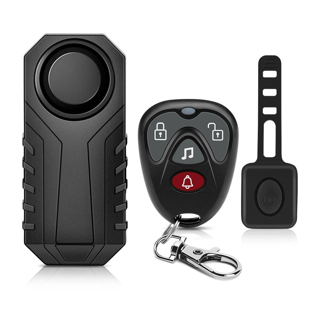 WSDCAM Bike Alarm with Bicycle Horn, Loud 113dB Waterproof Wireless ...