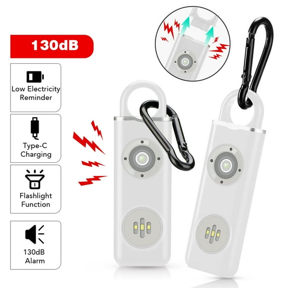 Wsdcam 130dB Security Alarm Keychain with LED Flashlight, Ideal for ...