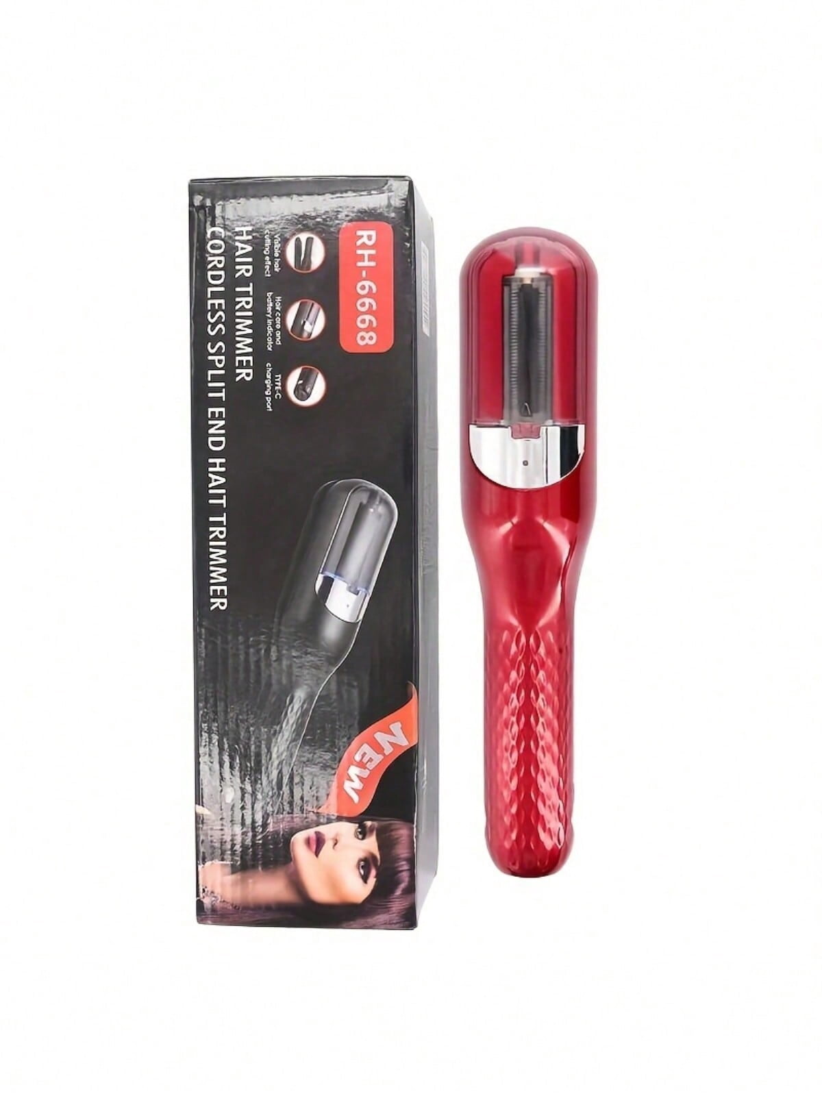 WSJ 25 Hair Black Technology 2-in-1 Wireless Fork Hair Trimmer | USB ...