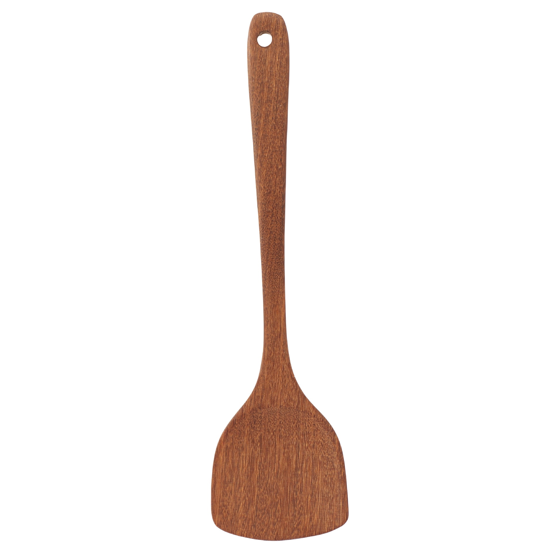 WSLIKO Handmade Wooden Spatula Spoon Dark Brown 12 Inch Kitchen ...