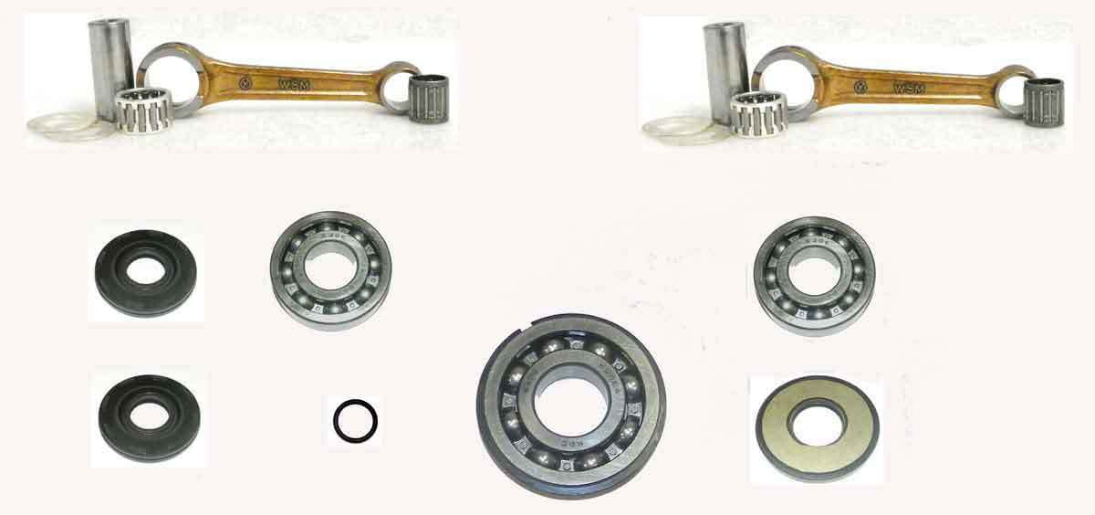 WSM Kawasaki 650 Early Crankshaft Connecting Rod / Rebuild Kit '86-'88 ...