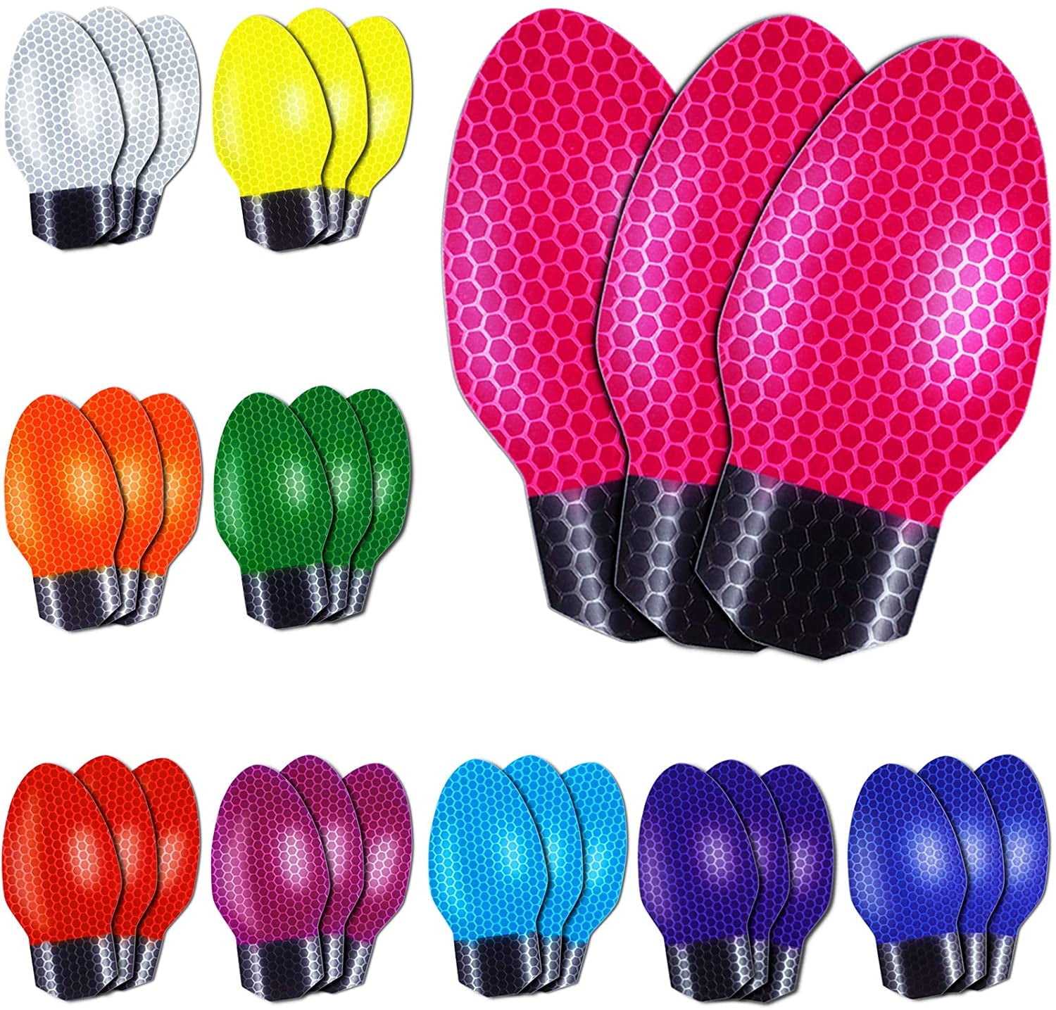 WSNIJFU 30Pcs Light Bulb Shaped Festive Car Magnets Car Decorations ...