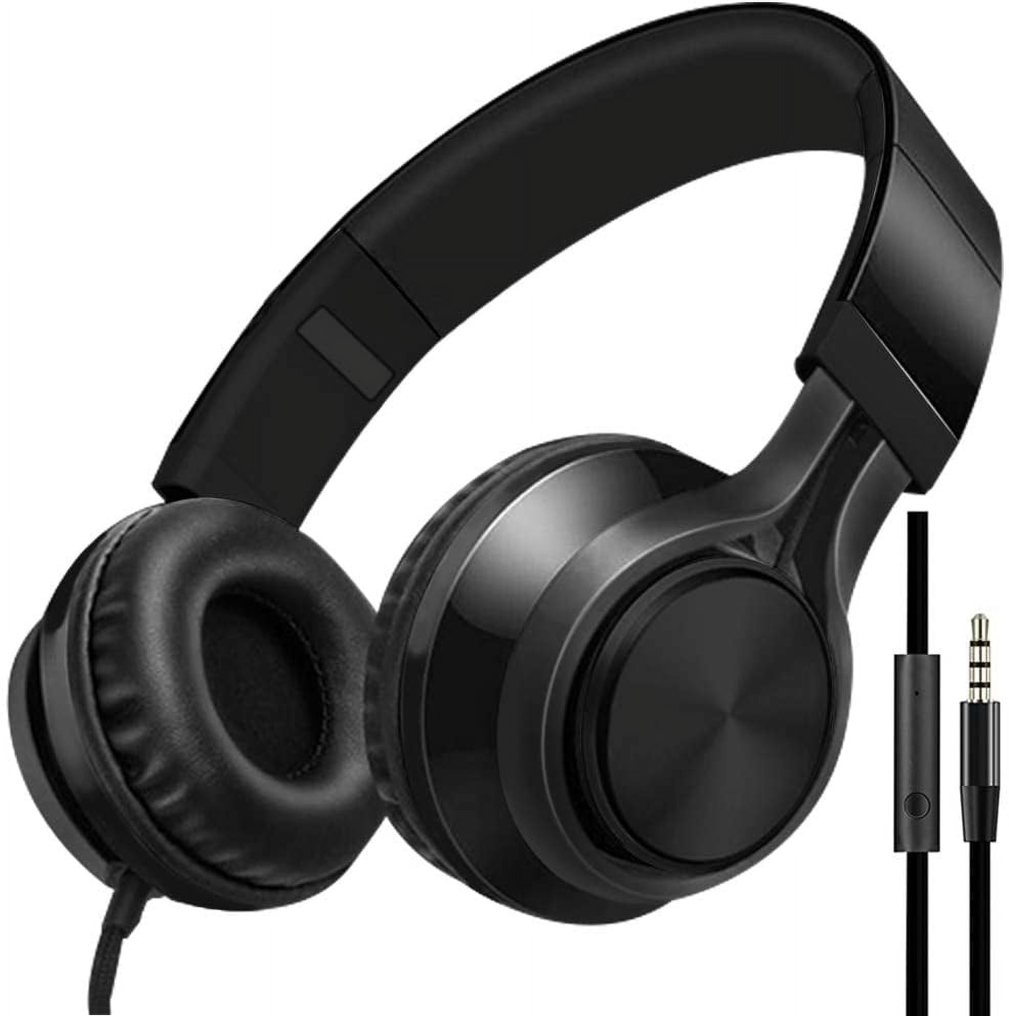 WSNIJFU Over Ear Headphones with 5 Feet / 1.5M Cable, 3.5mm Gaming ...