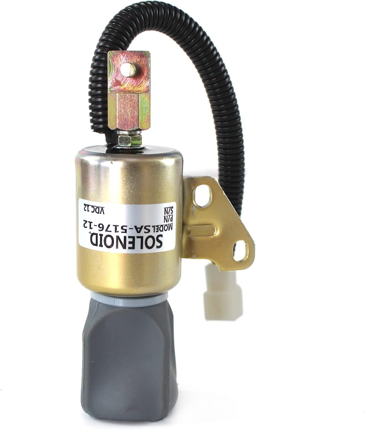 WSPARTS 1756ES-12SUC5B1S5 SA-5176-12 12V Fuel Stop Solenoid for Kubota ...