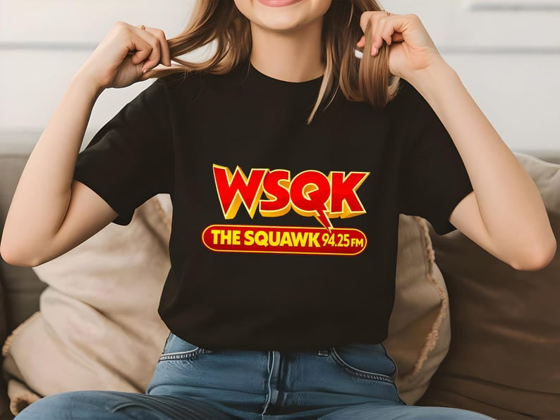 WSQK The Squawk Shirt, WSQK The Squawk 94.5 FM Radio T-shirt, Lucas ...