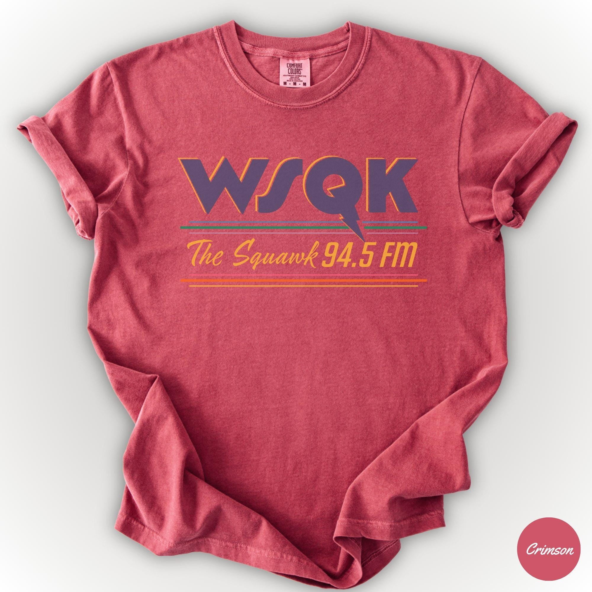 WSQK The Squawk T-Shirt, WSQK The Squawk 94.5 FM Radio T-shirt, Lucas ...