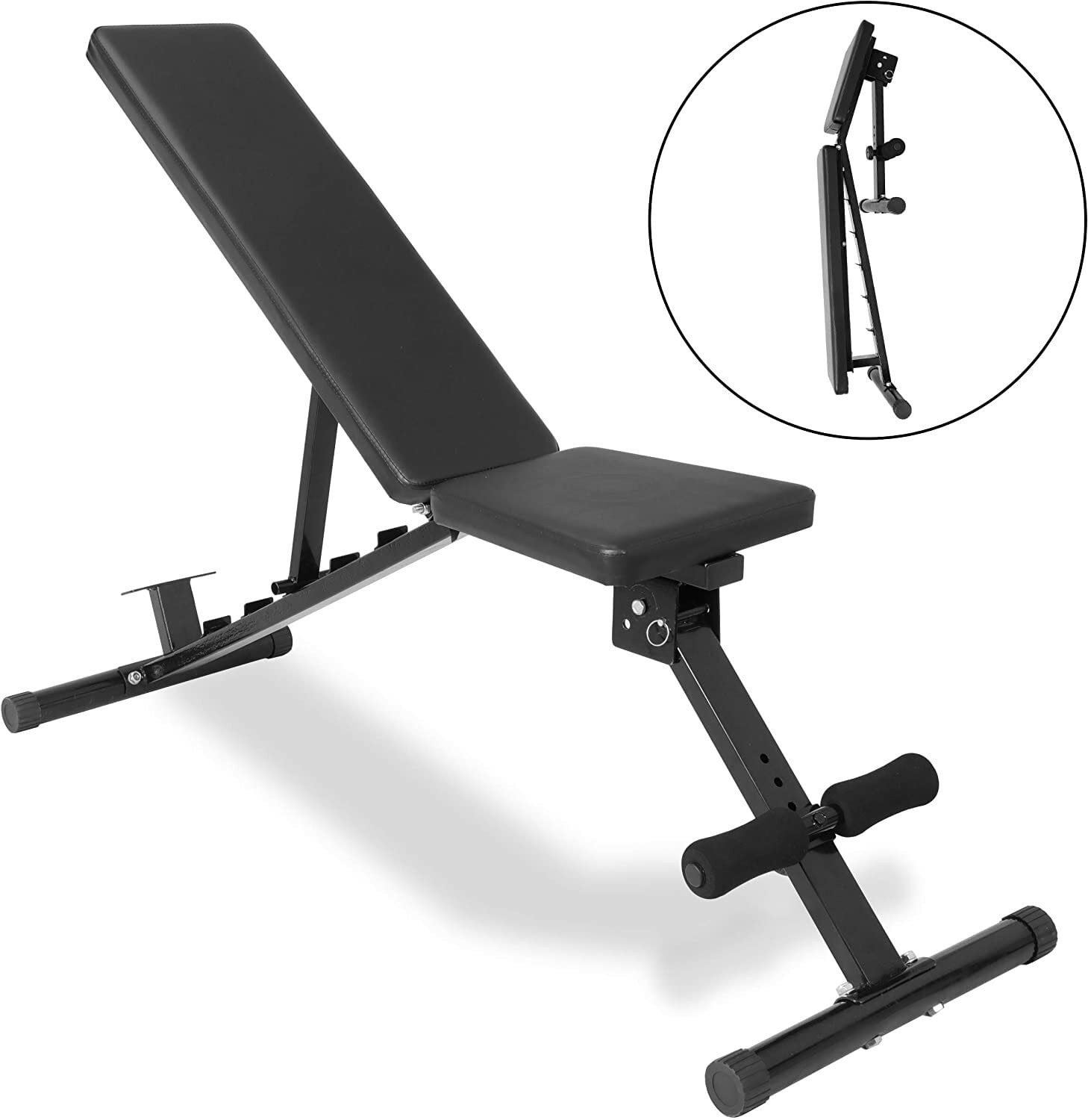 WSRFSD 700 lbs Adjustable Weight Bench, Utility Workout Bench for Home ...