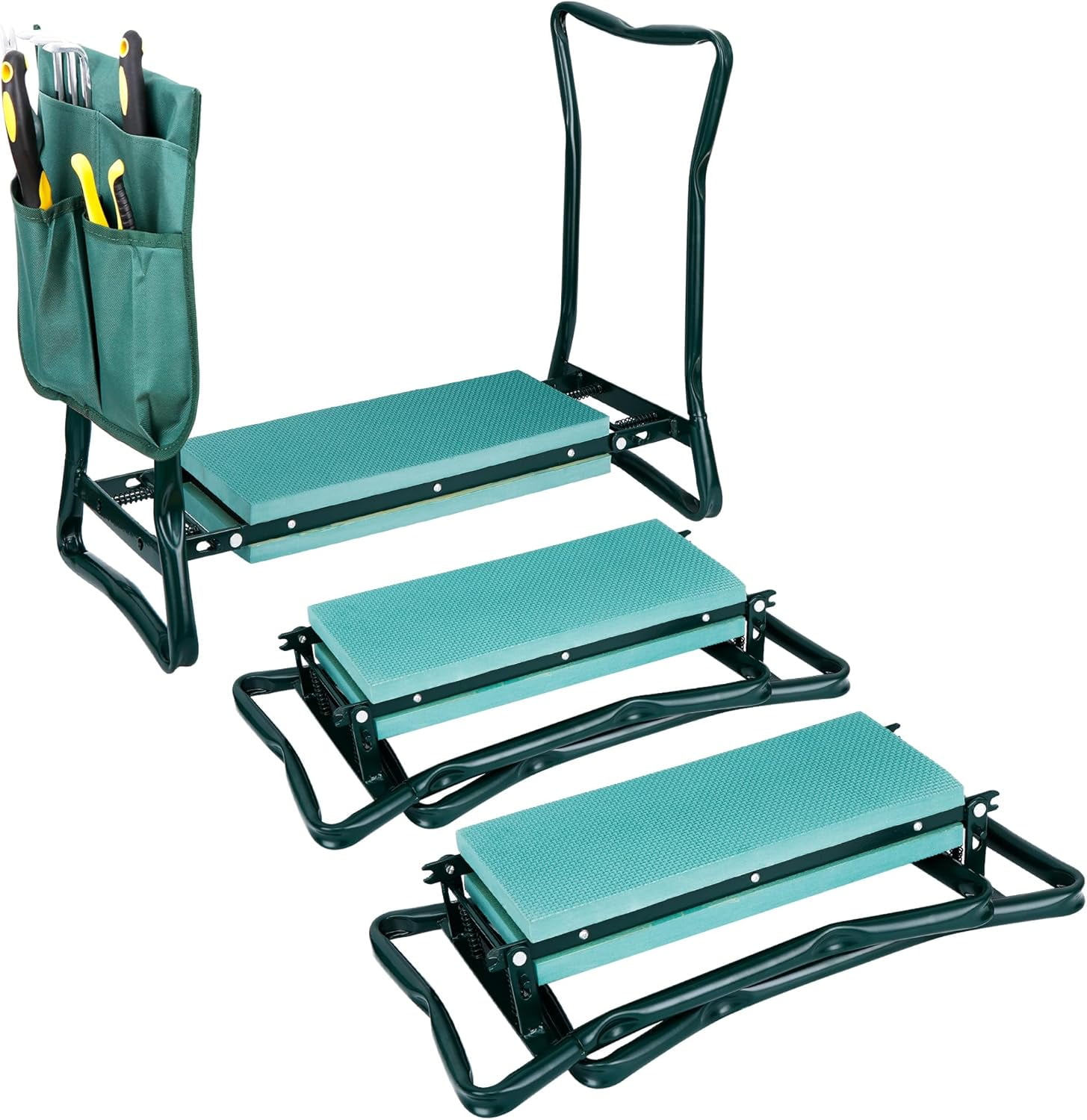 Anti-tip Garden Seat Foldable With Tool Bag - Anti-Tipping Gardening ...