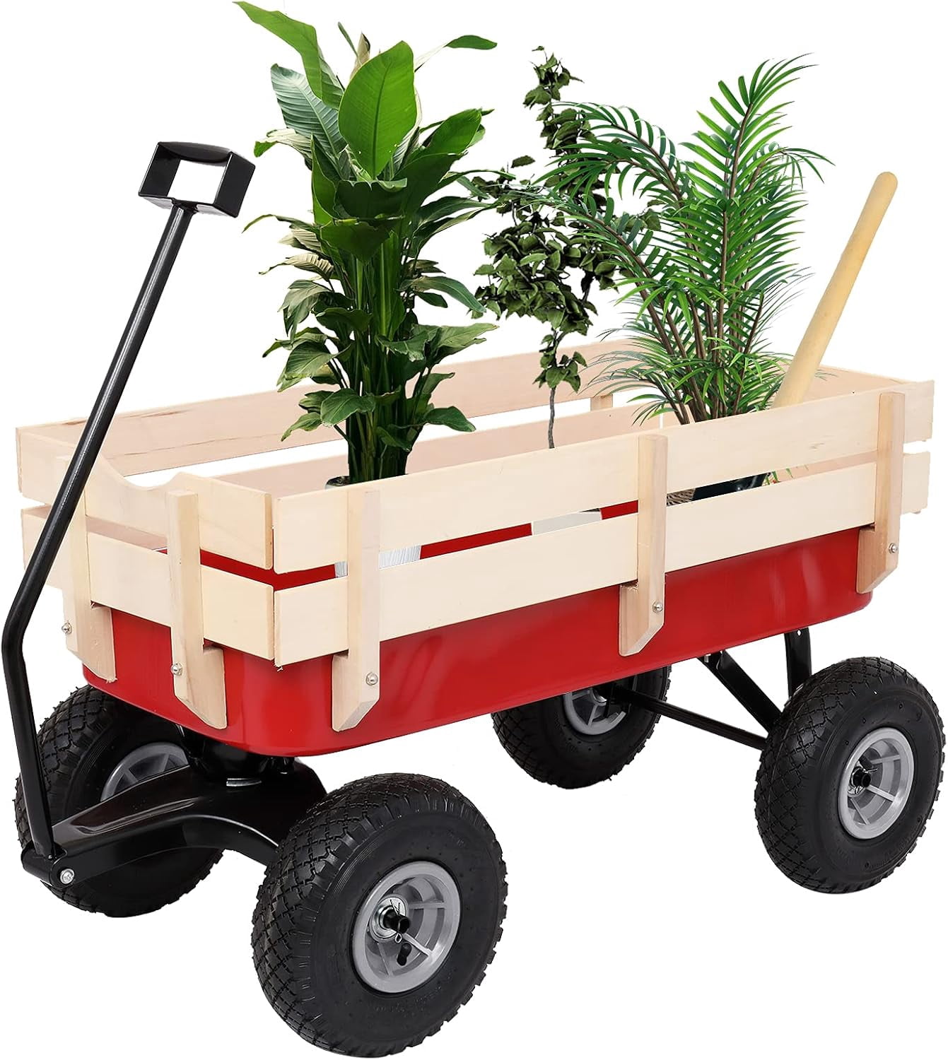 WSRFSD Outdoor All-Terrain Cargo Wagon with 10” Air Tires, Steel ...