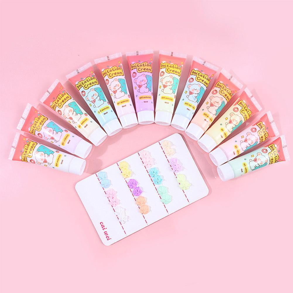 WSRRDRECVHi Cream Glue 15ml Handmade DIY Material Simulation Cream Glue ...
