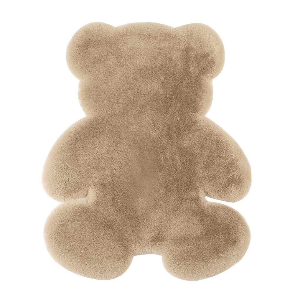 WSRRDRECVHi Cute & Fluffy Bear Shaped Area Rug - Soft Teddy Bear Rugs ...