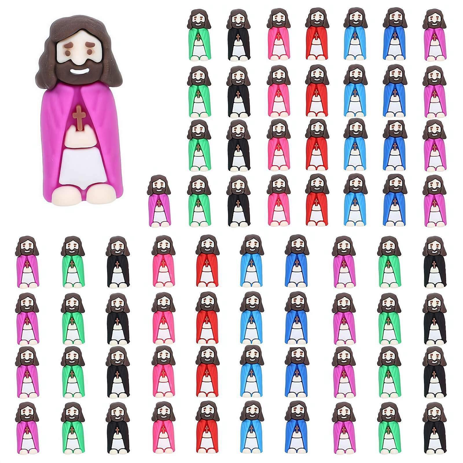 WSRRDRECVHi Mini Jesus Figurines in Bulk,Mini Jesus,Baby Jesus Figure ...