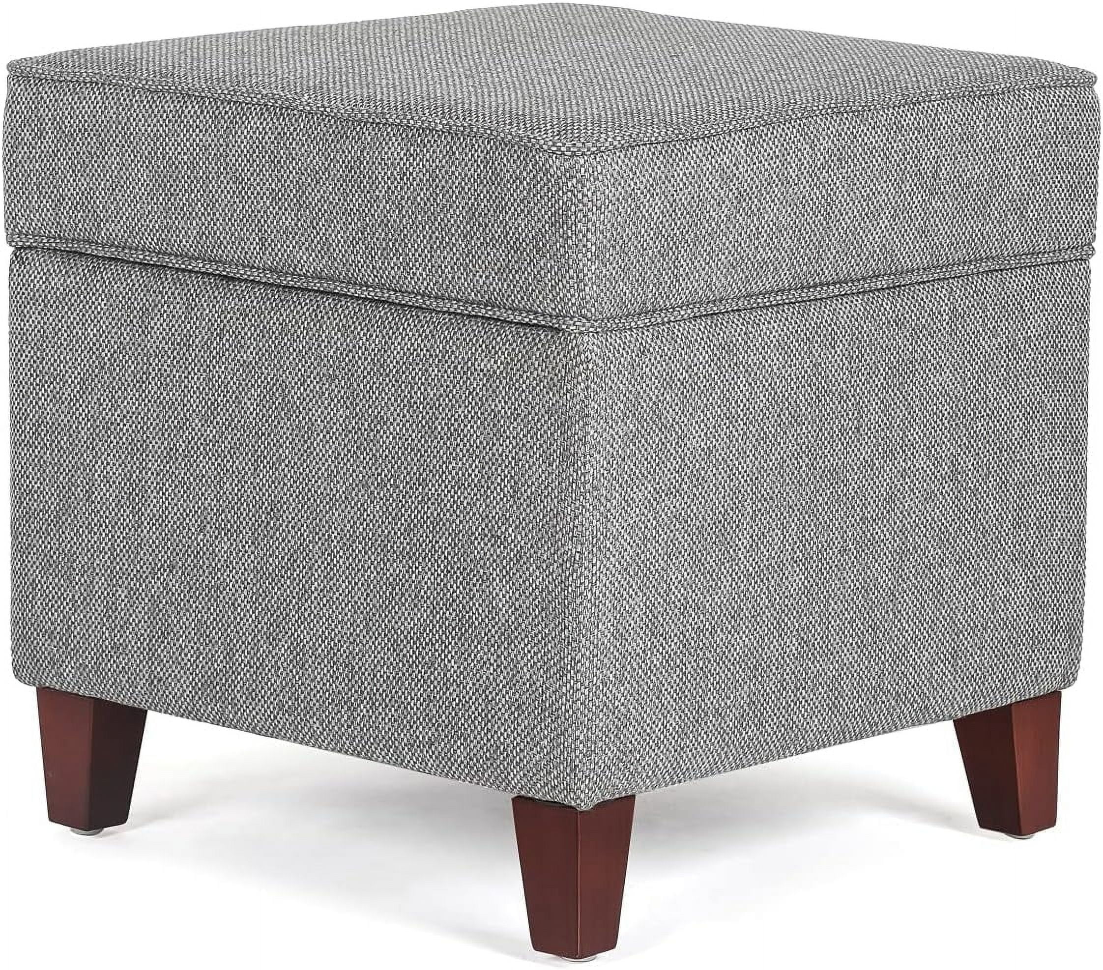 WSSYzyzf 17.5 Inch Square Ottoman with Storage Hinged Lid Small Foot ...