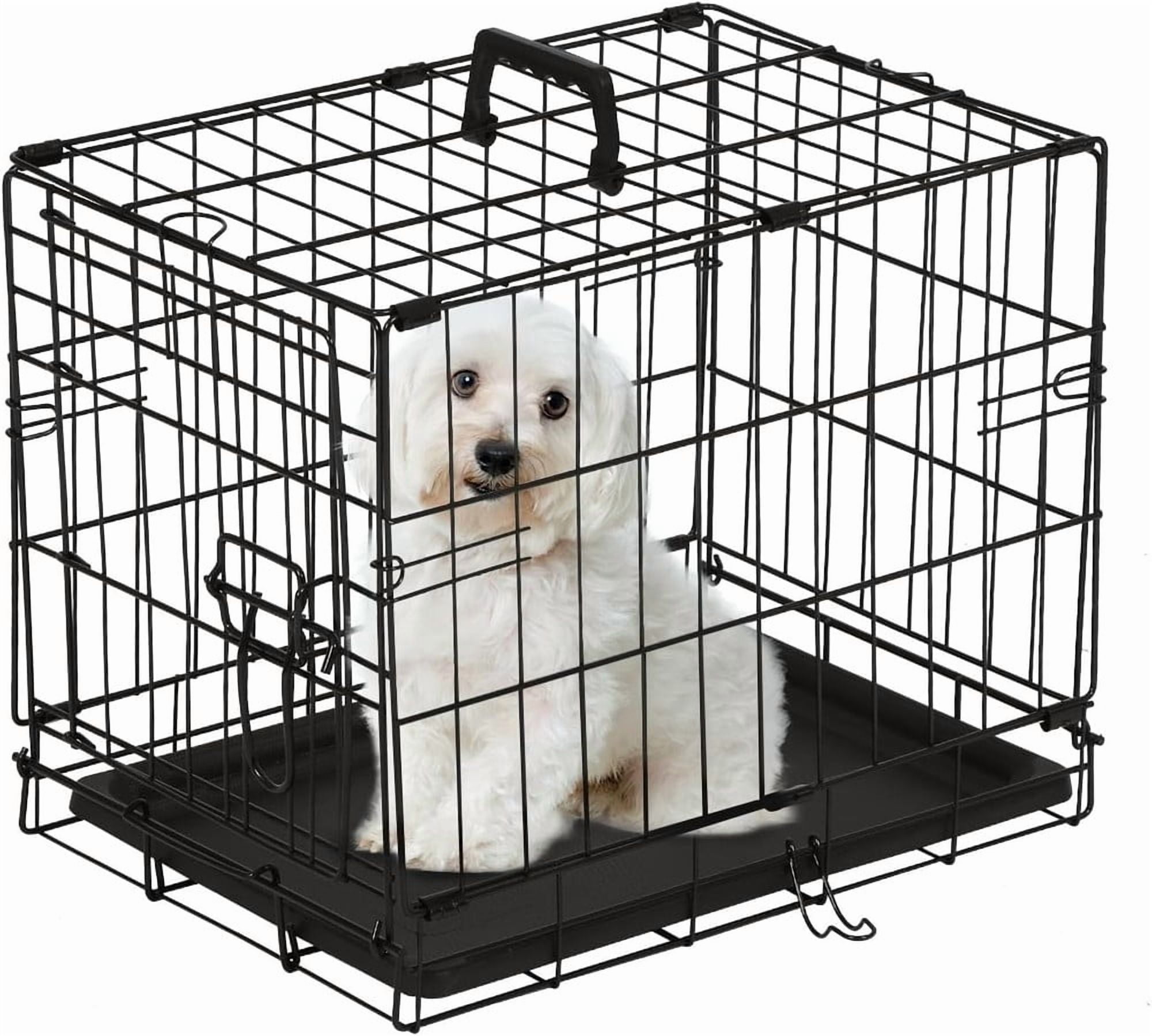 WSSYzyzf 18" Dog Crate for Large Dogs, Folding Metal Dog Kennel with ...