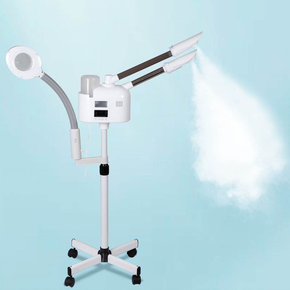 WSSYzyzf 5X LED Magnifying Lamp 3-in-1 Facial Steamer for Beauty Salon ...