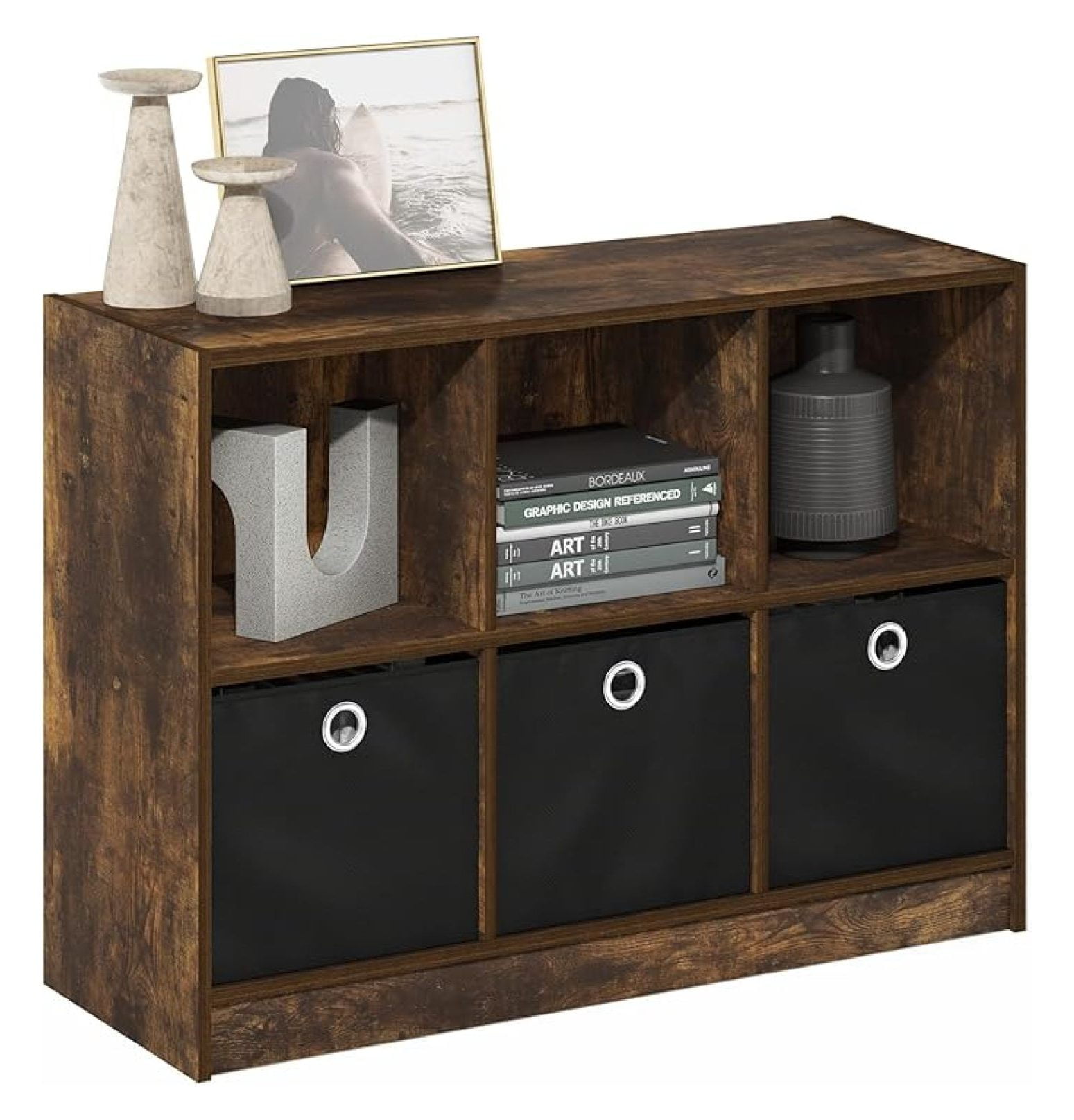 WSSYzyzf Basic Book Shelf, 6-Cube Bookshelf, 3 x 2 Bookcase with ...