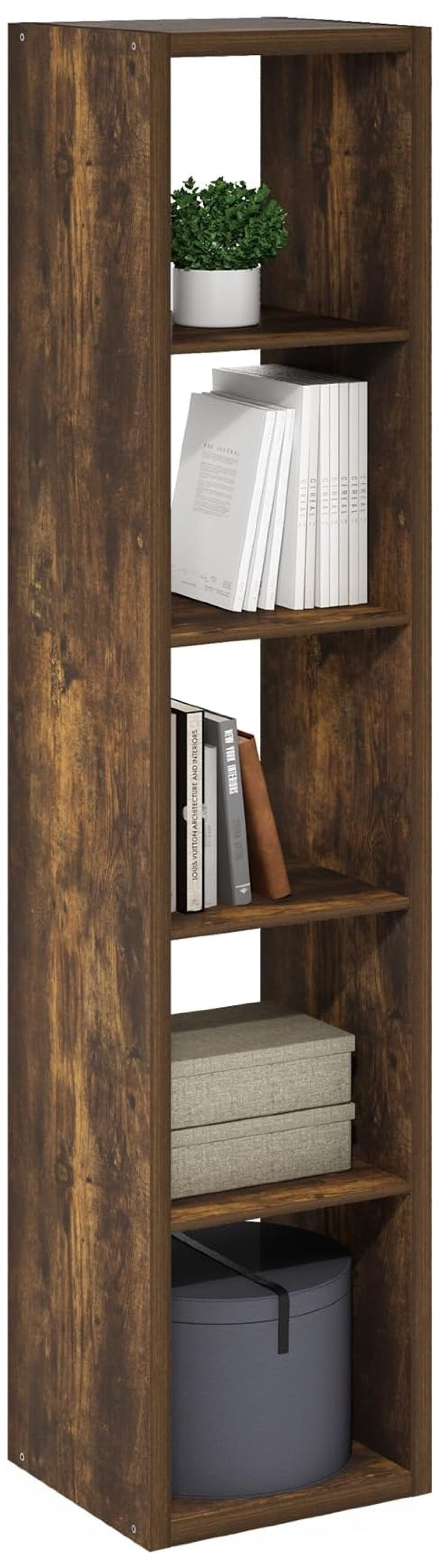 WSSYzyzf Cubicle Book Shelf, 5-Cube Vertical Thick Frame Bookshelf ...