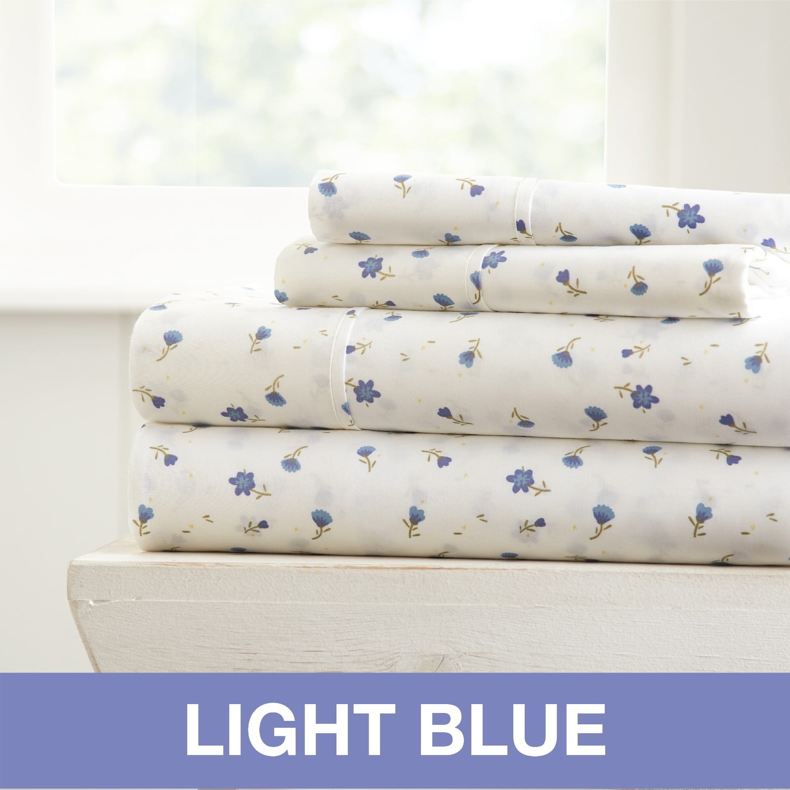 WSSYzyzf Double-Brushed Patterned Microfiber Twin Sheet Set 3 Piece ...