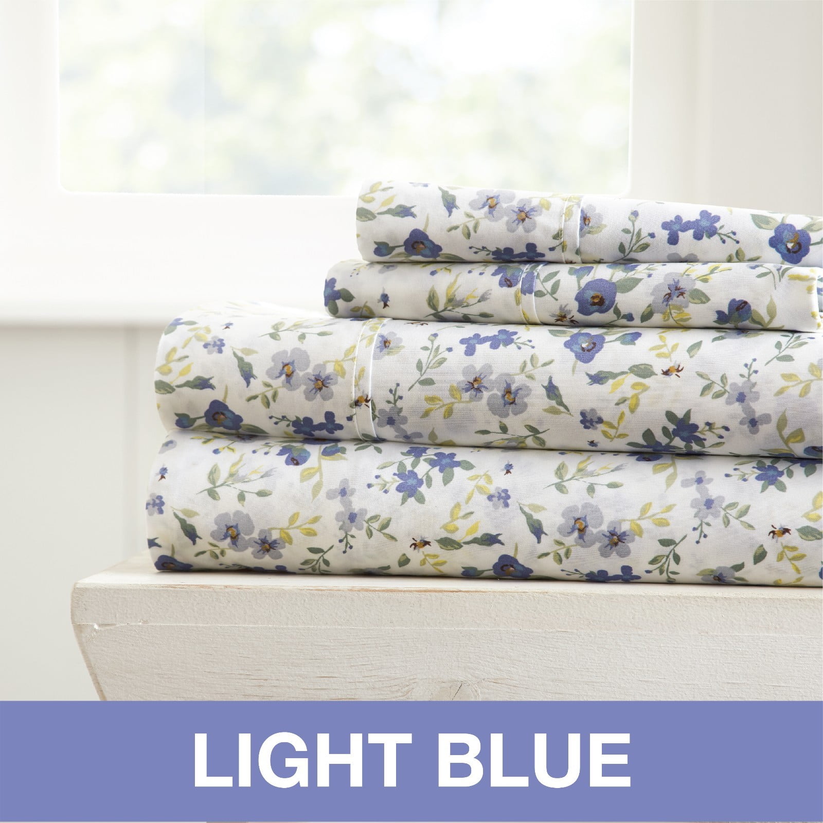 WSSYzyzf Double-Brushed Patterned Microfiber Twin Sheet Set 3 Piece ...