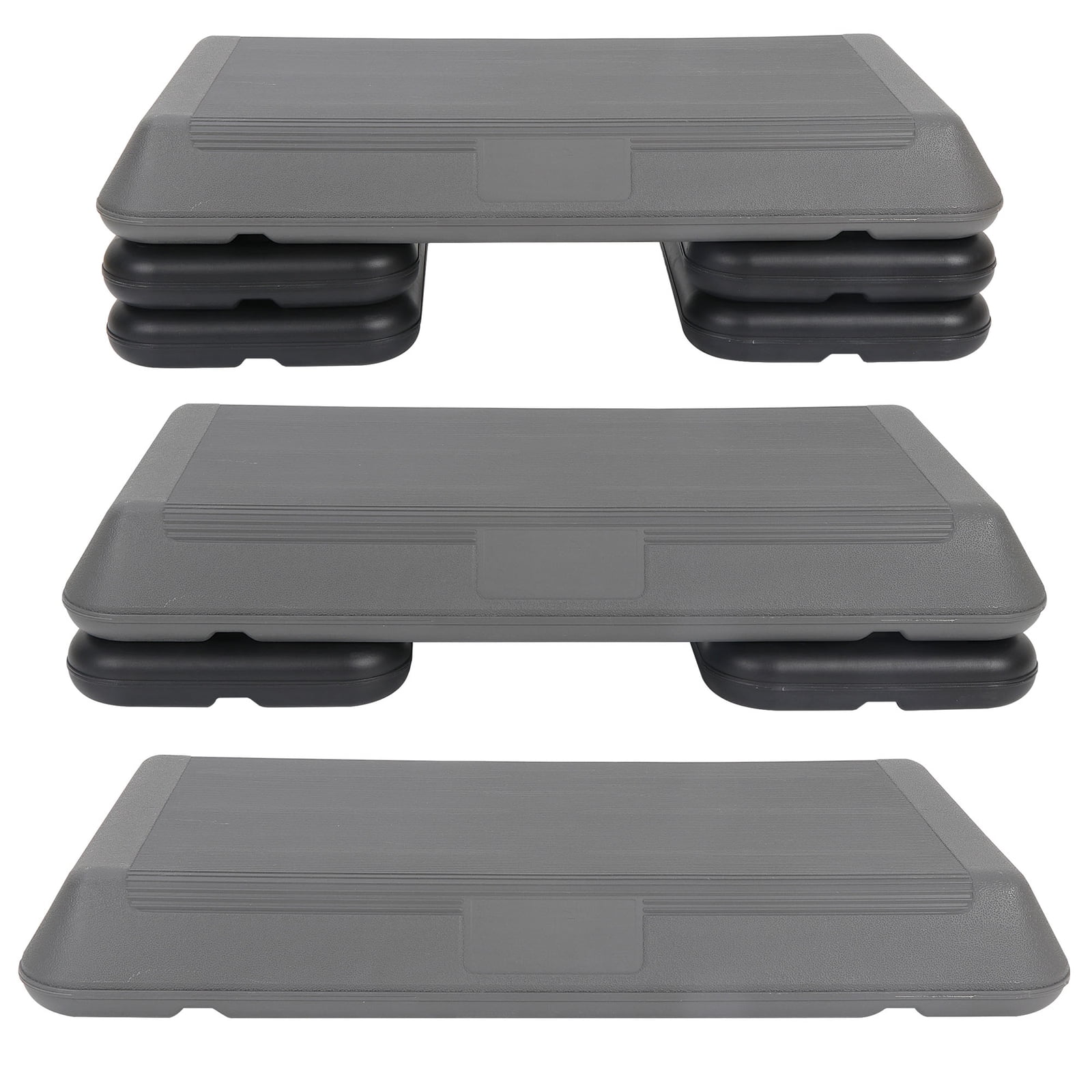 WSSYzyzf Exercise Step Platform Aerobic Stepper with 4 Stackable Risers ...