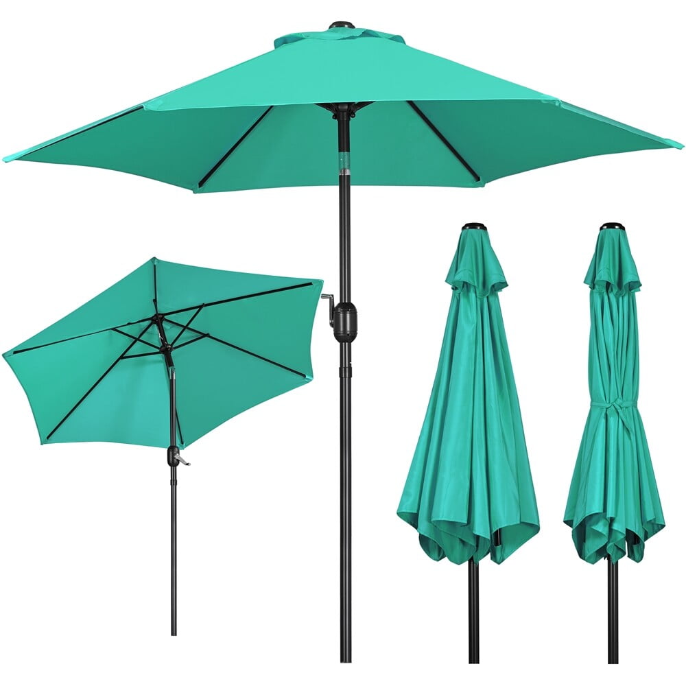 WSSYzyzf FT Patio Umbrella Outdoor Umbrella Patio Yard Market Table Sun ...