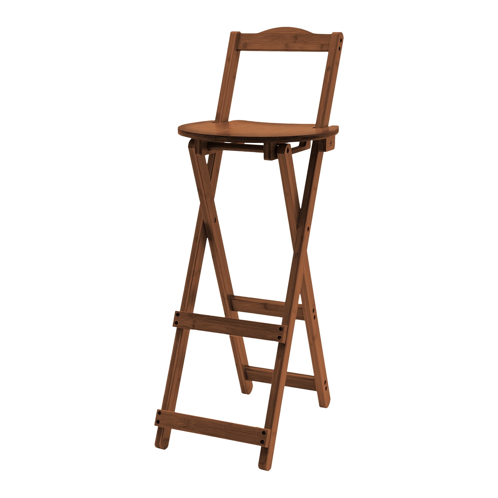 WSSYzyzf Folding Bar Stool with Backrest, Counter Height Foldable Stool ...