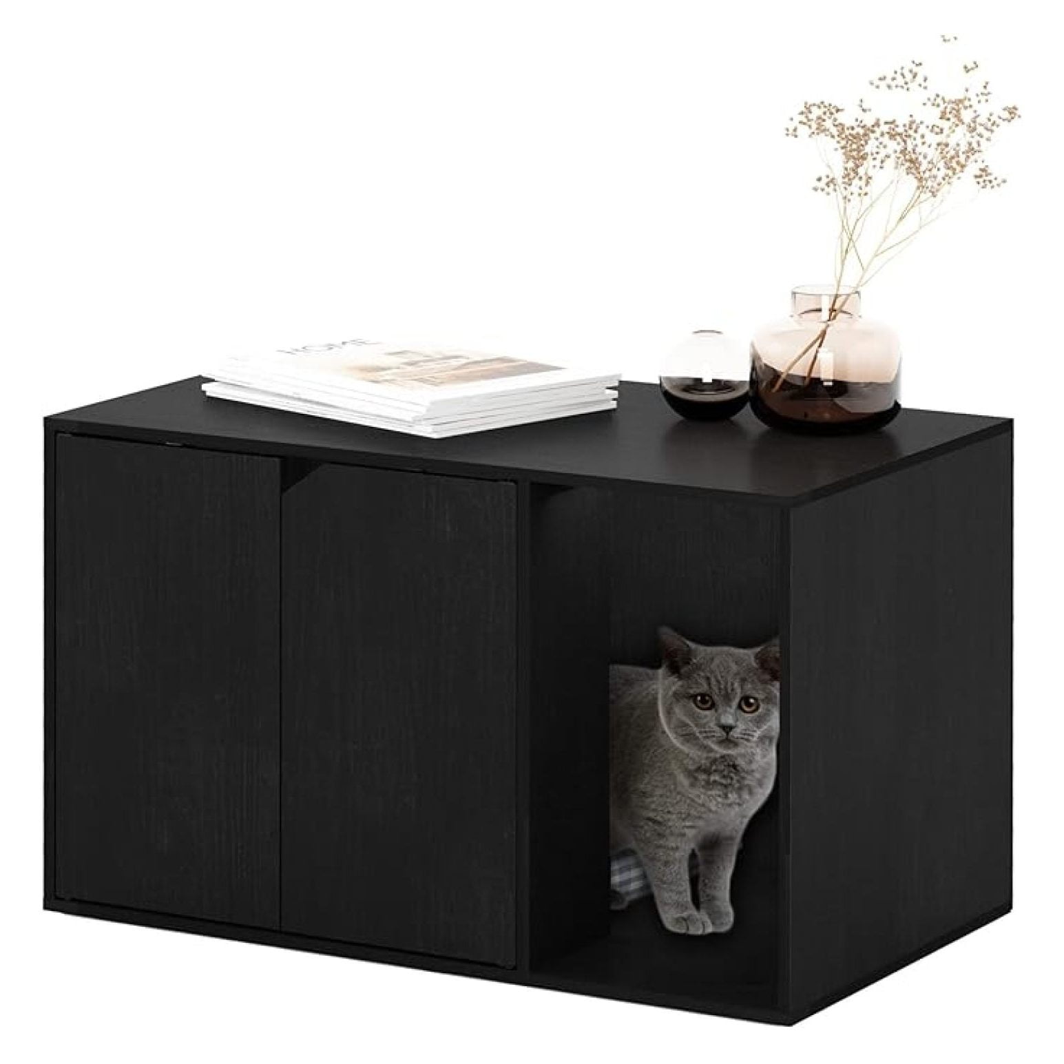 WSSYzyzf Peli Litter Box Enclosure, Americano - Walmart.com