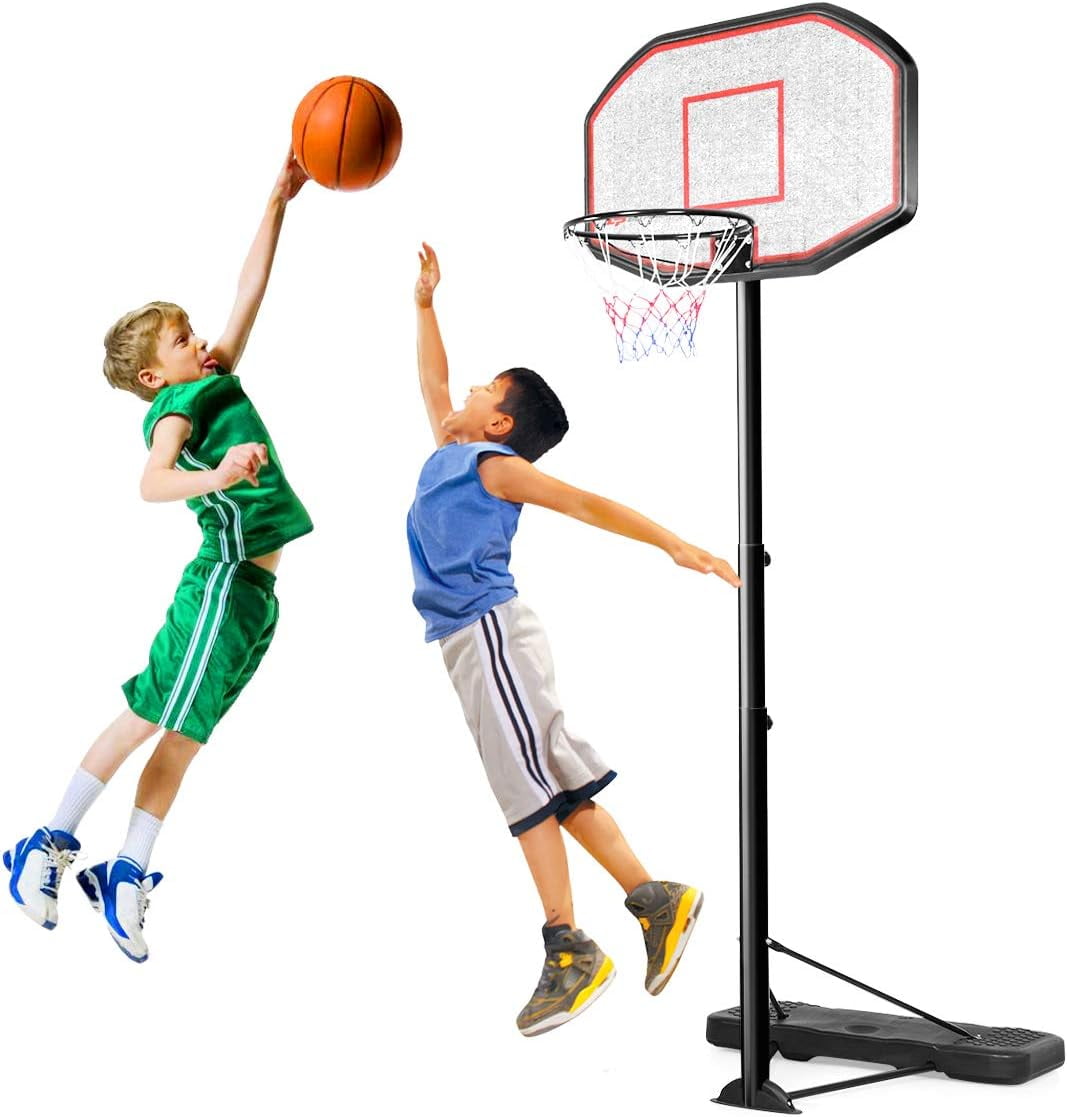 WSSYzyzf Portable Basketball Hoop 10 Ft, Adjustable Height 6.5-10 Ft ...