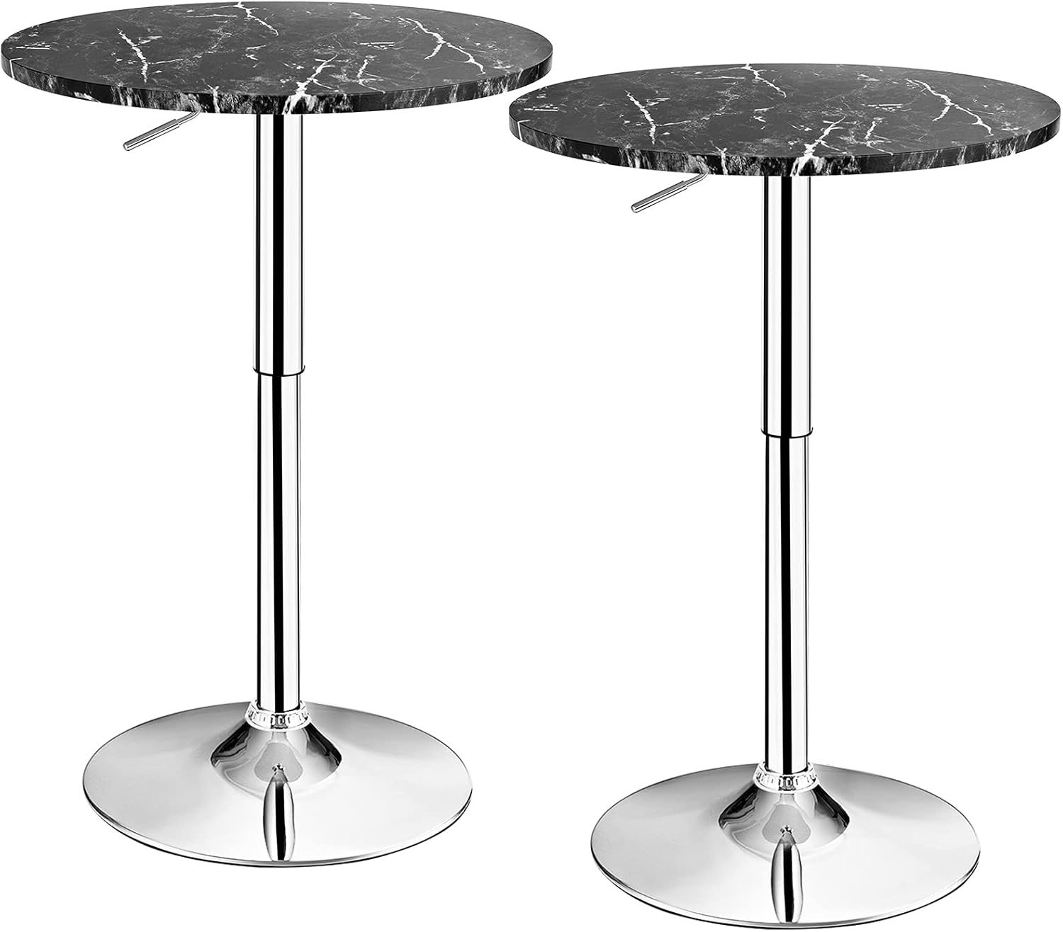 WSSYzyzf Round Pub Table Height Adjustable, 360° Swivel Cocktail Pub ...