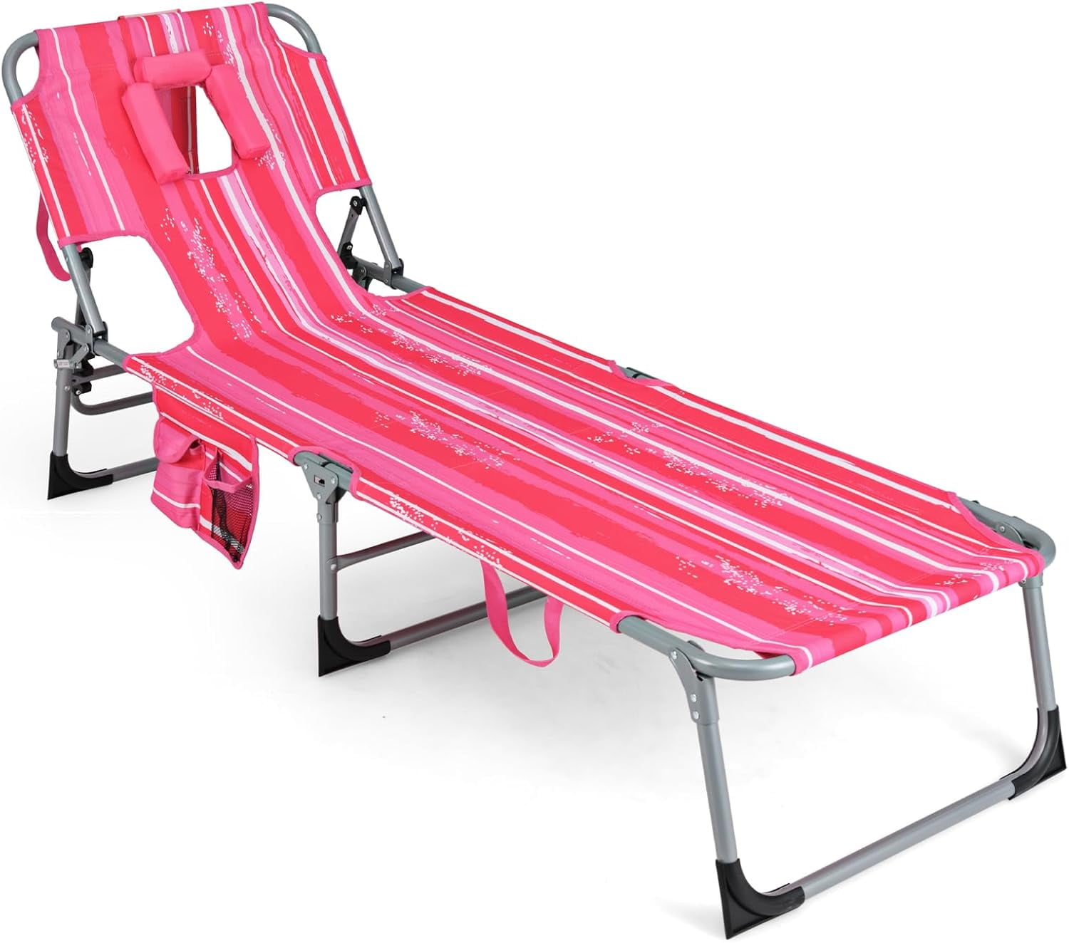 WSSYzyzf Tanning Chair, Folding Beach Lounger with Face Arm Hole ...