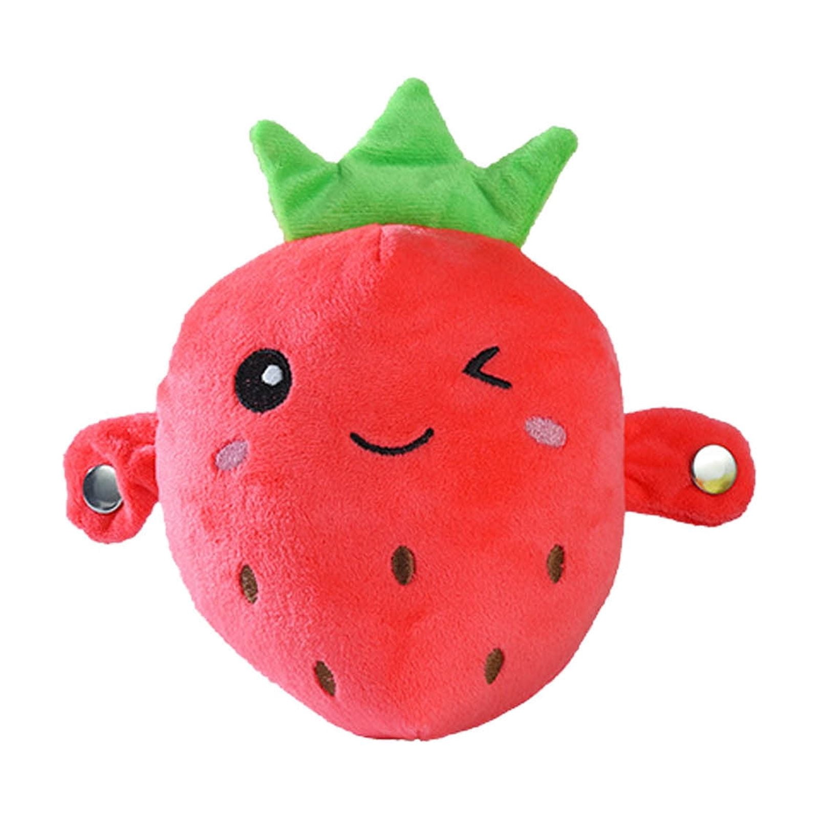 WSZZL Interactive Beat Sensory Toy, Cute Plush Strawberry, Intelligent ...
