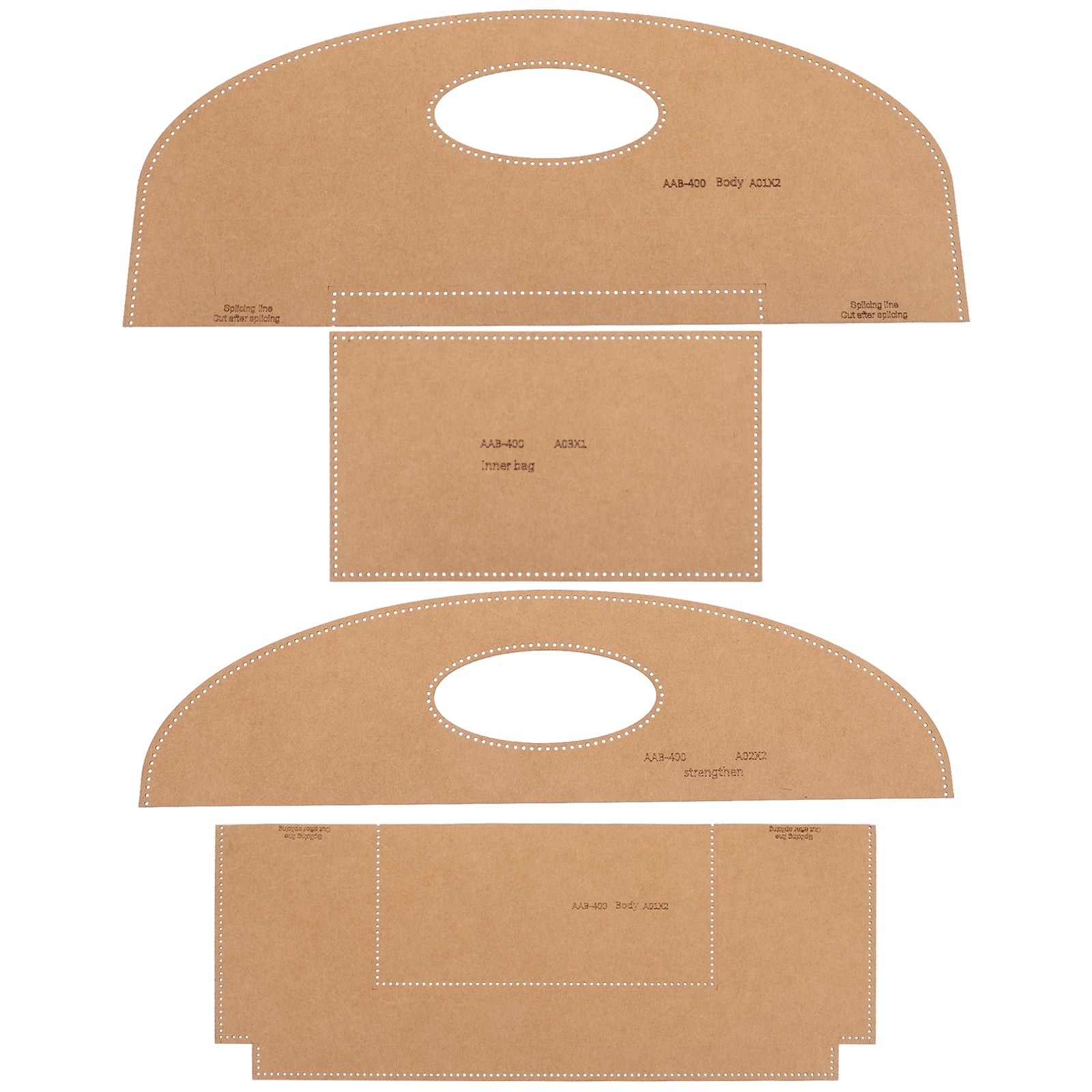WSTEER 1 Set Handbag Template Tote Bag Production Templates Diy Bag ...