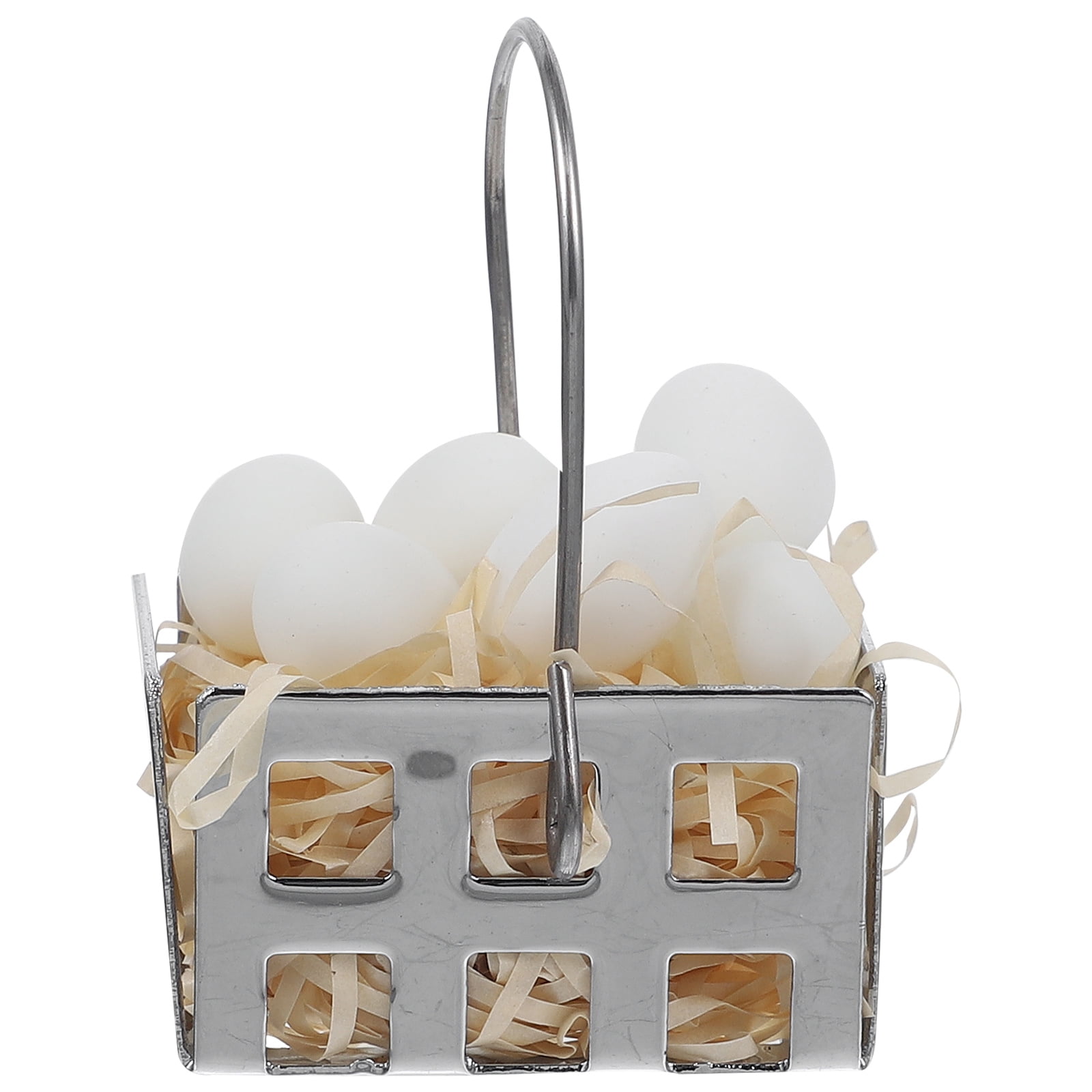 WSTEER 1 Set Miniature Egg Models Egg Basket DIY Craft Toys Miniature ... WSTEER 1 Set Miniature Egg Models Egg Basket DIY Craft Toys Miniature ...