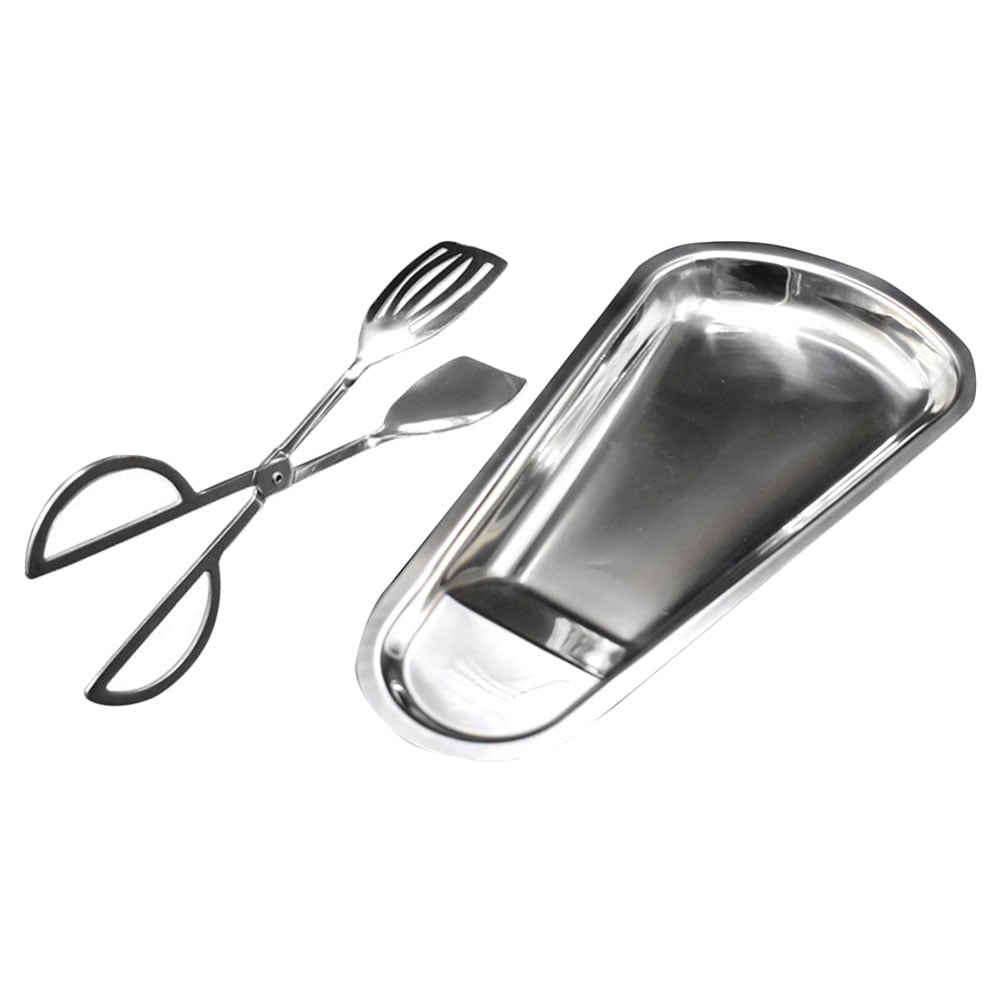 WSTEER 1 Set Stainless Steel Food Clamp with Storage Tray Buffet Food ...