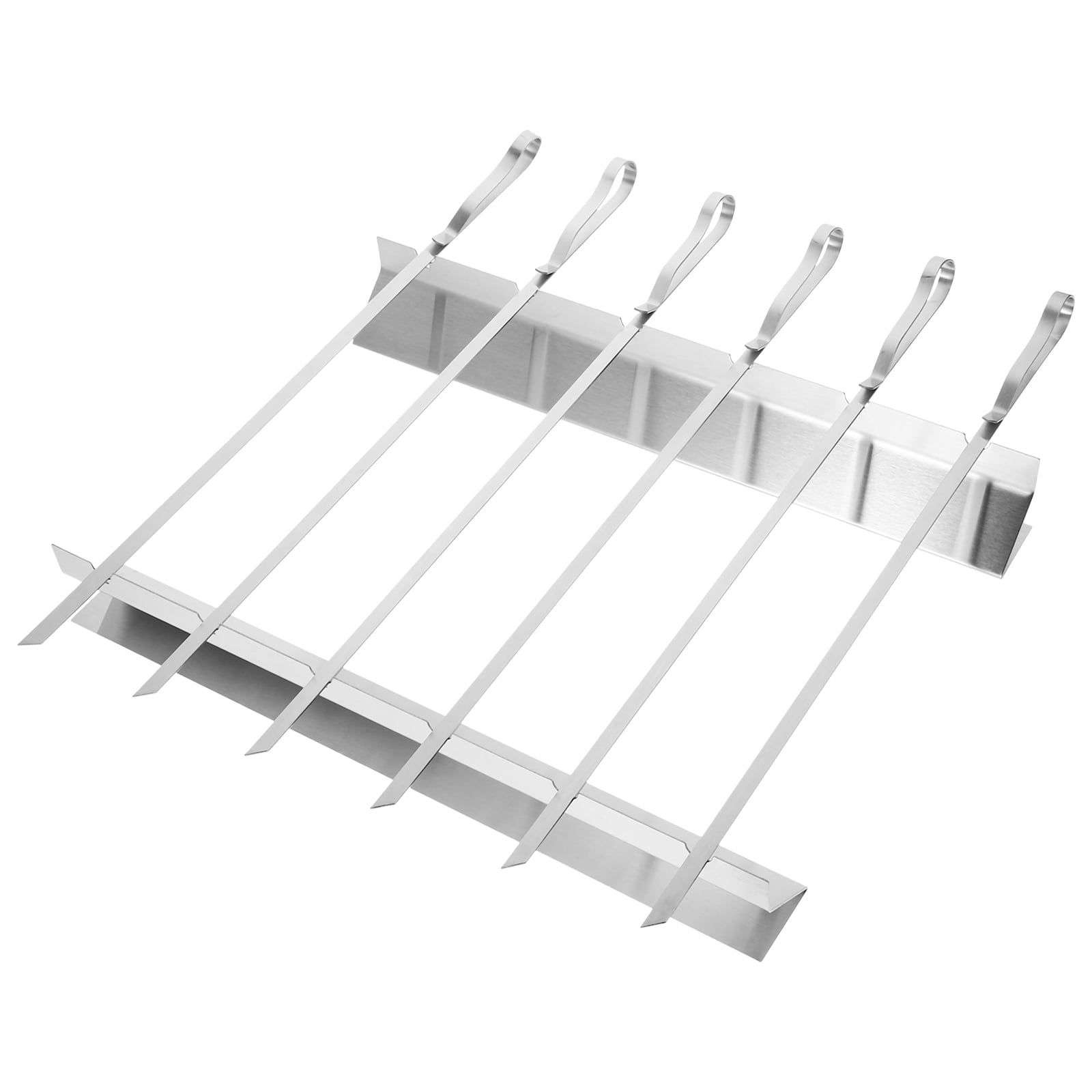 WSTEER 1 Set of BBQ Skewers with Rack Set Stainless Steel Barbecue Rack ... WSTEER 1 Set of BBQ Skewers with Rack Set Stainless Steel Barbecue Rack ...
