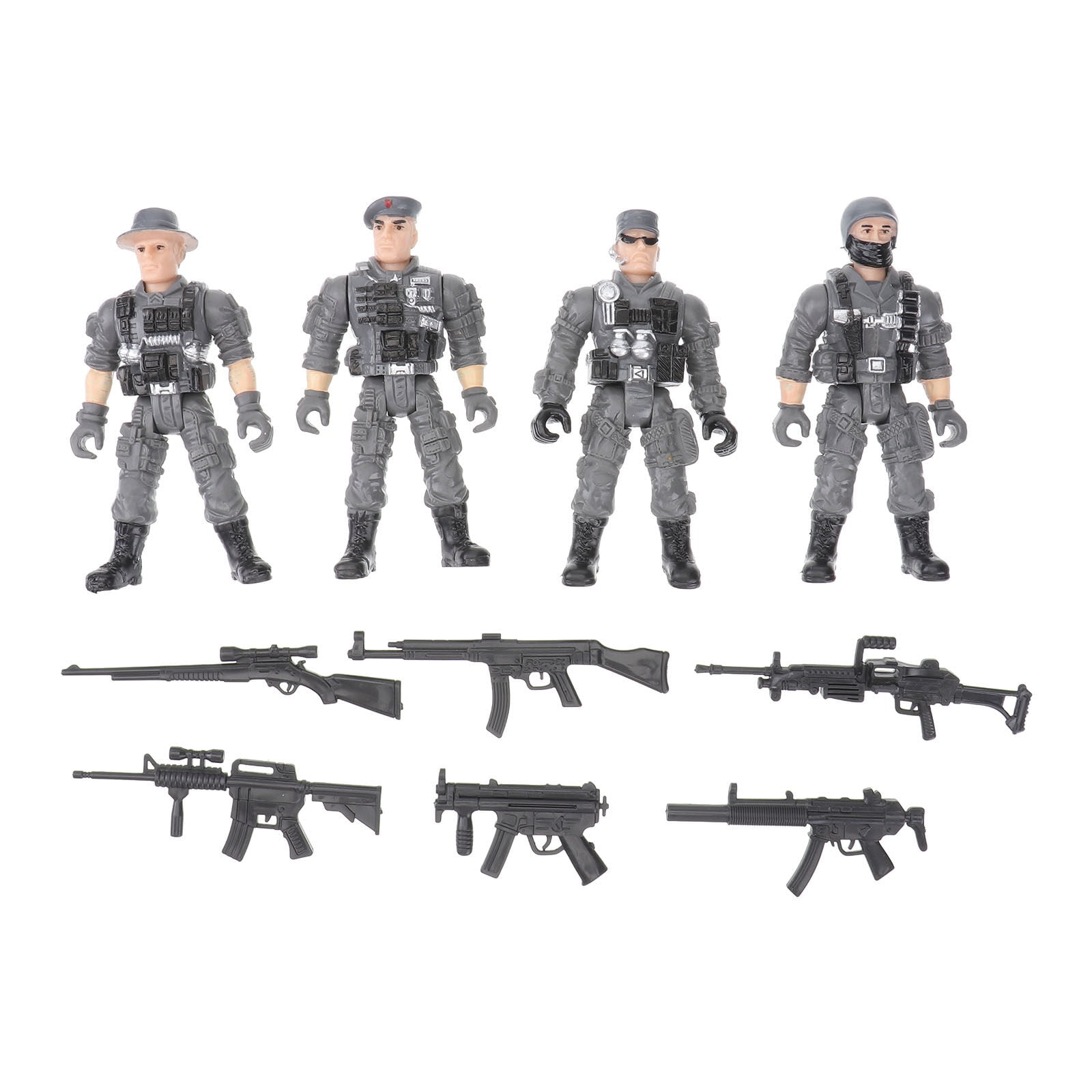 WSTEER 1 Set of Mini Plastic Military Soldiers Figures Static Model Men ... WSTEER 1 Set of Mini Plastic Military Soldiers Figures Static Model Men ...