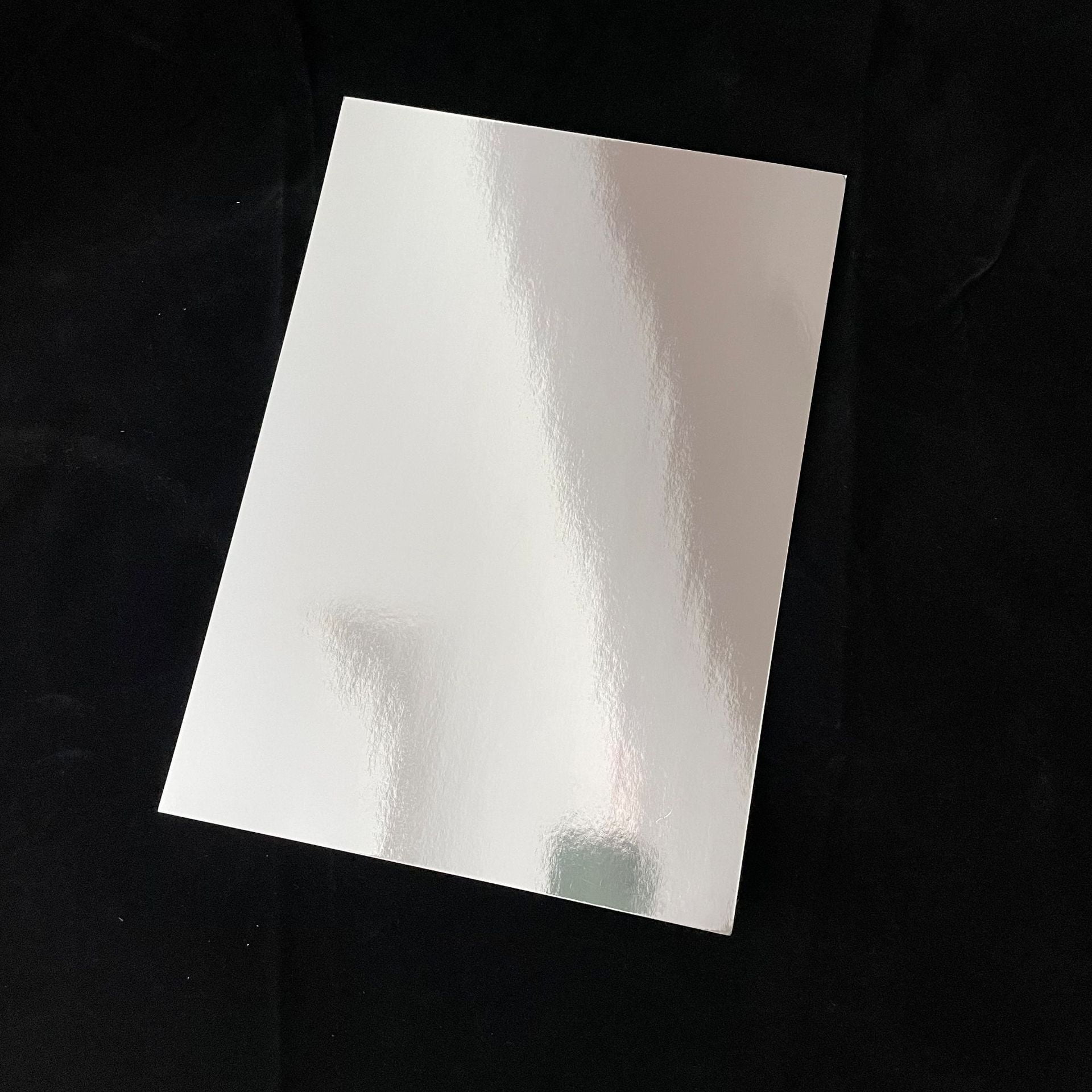 WSTEER 10 Sheets Silver Mirror Cardstock Shimmer Metallic Paper A4 Size ...